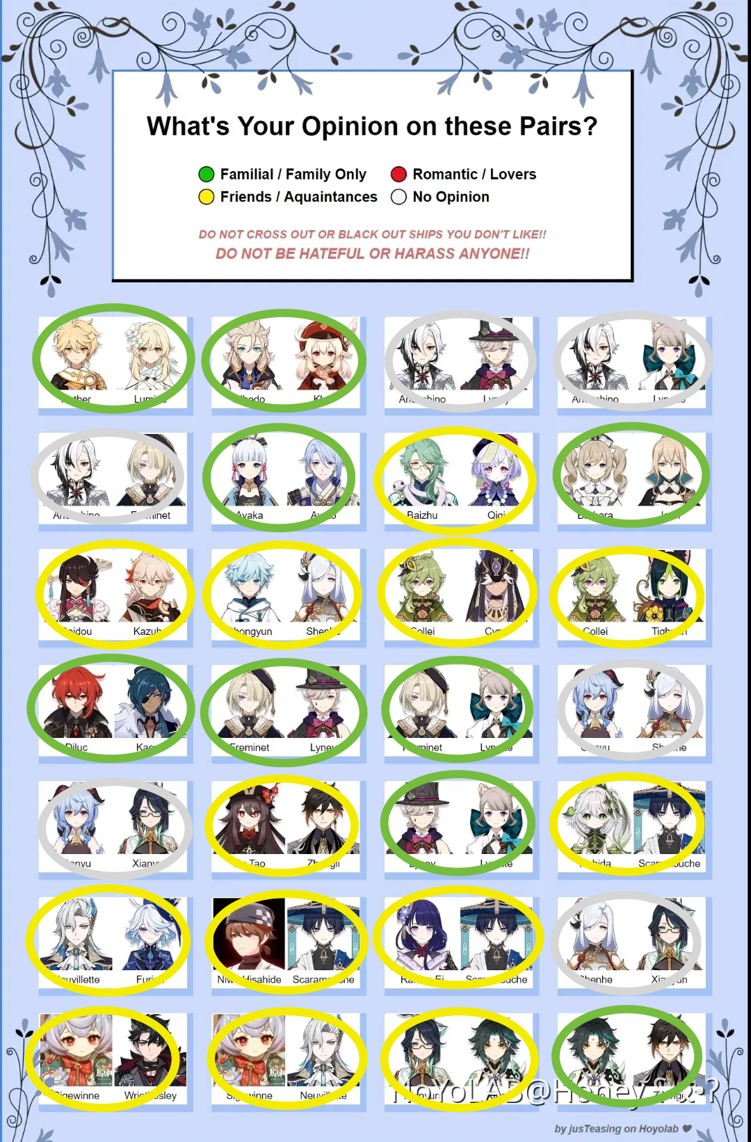 Relationships Genshin Impact | HoYoLAB