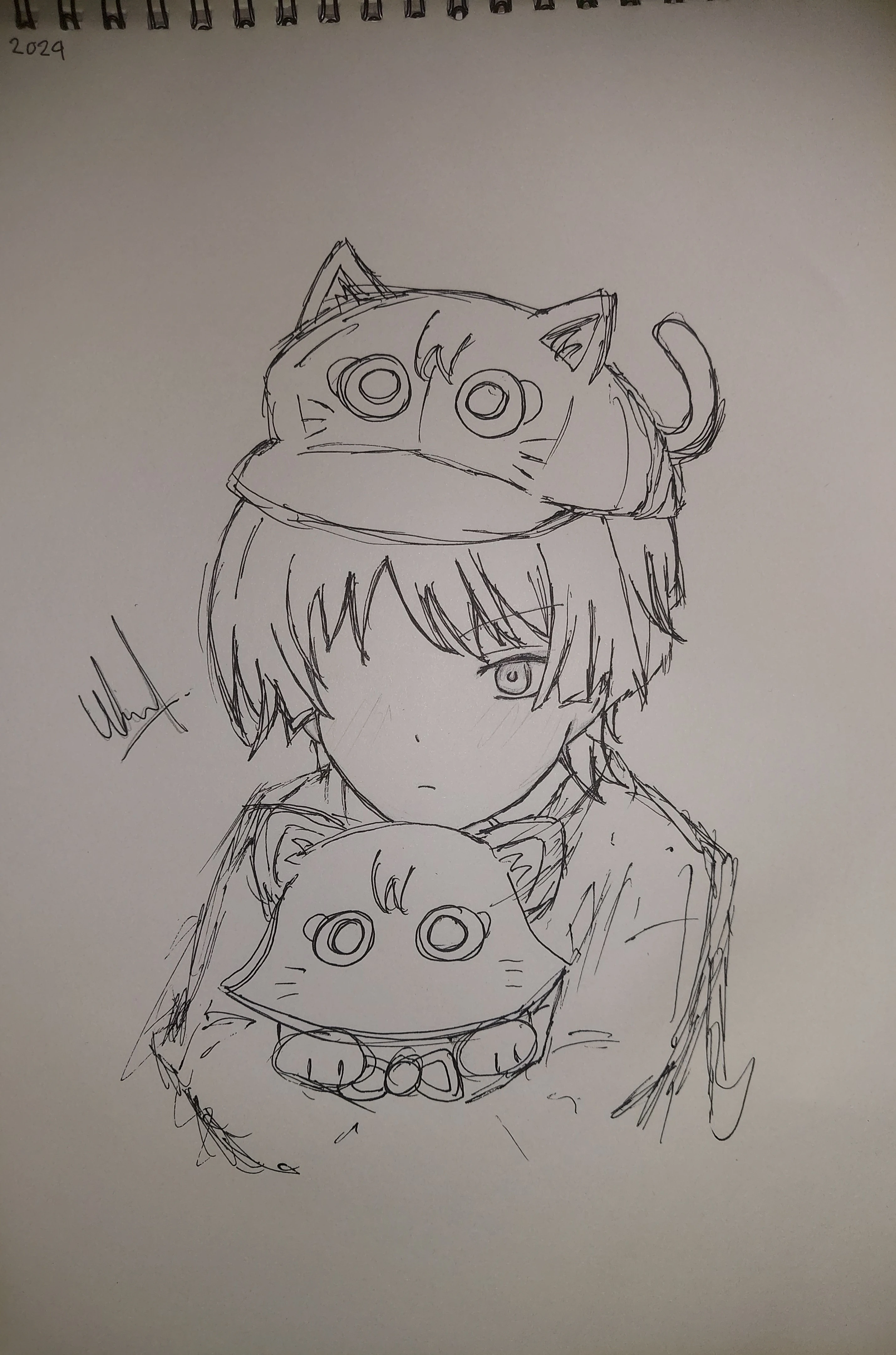Drawing Scarameow in my art style 🔮 Genshin Impact | HoYoLAB
