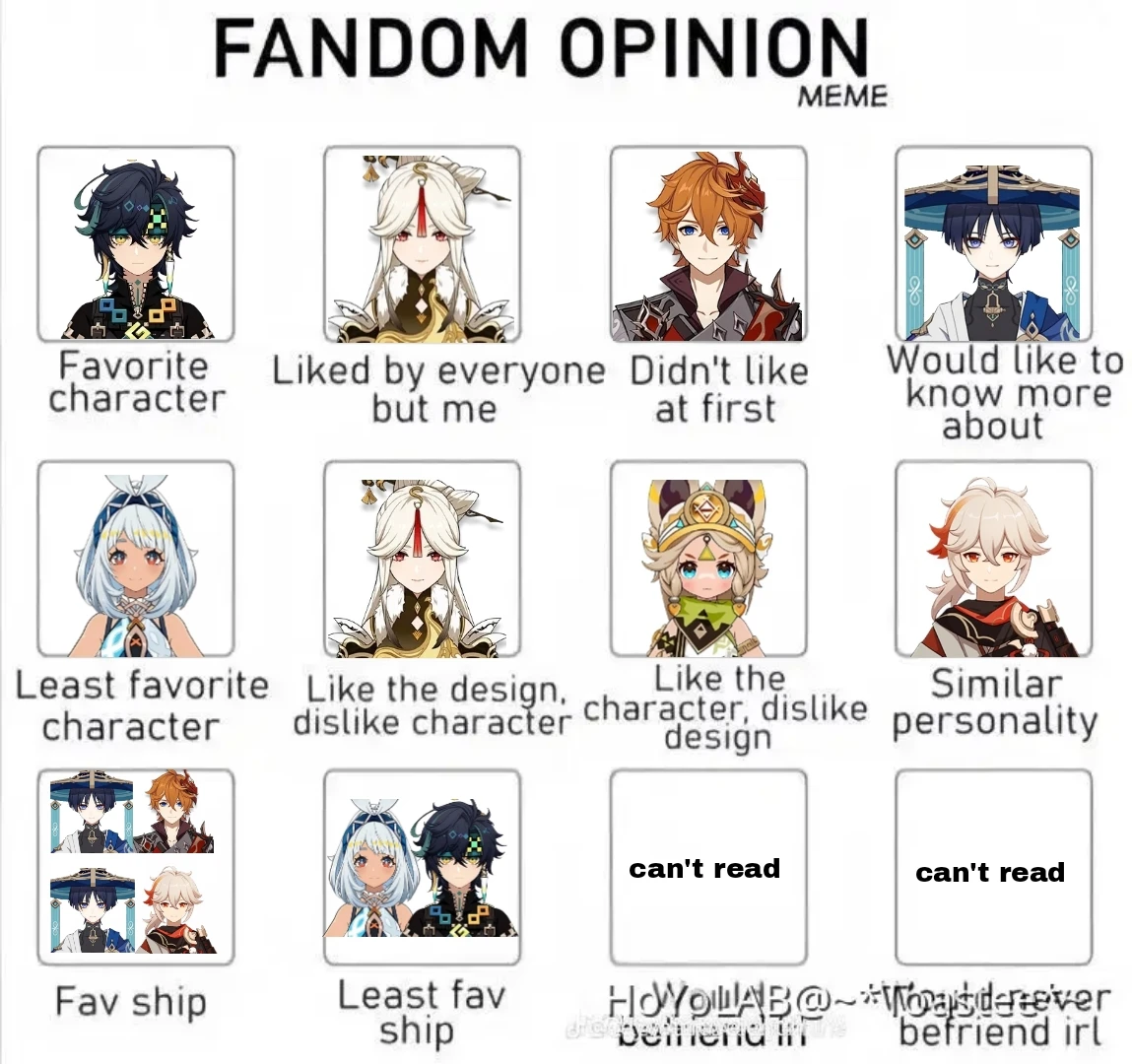 fandom opinion meme Genshin Impact | HoYoLAB