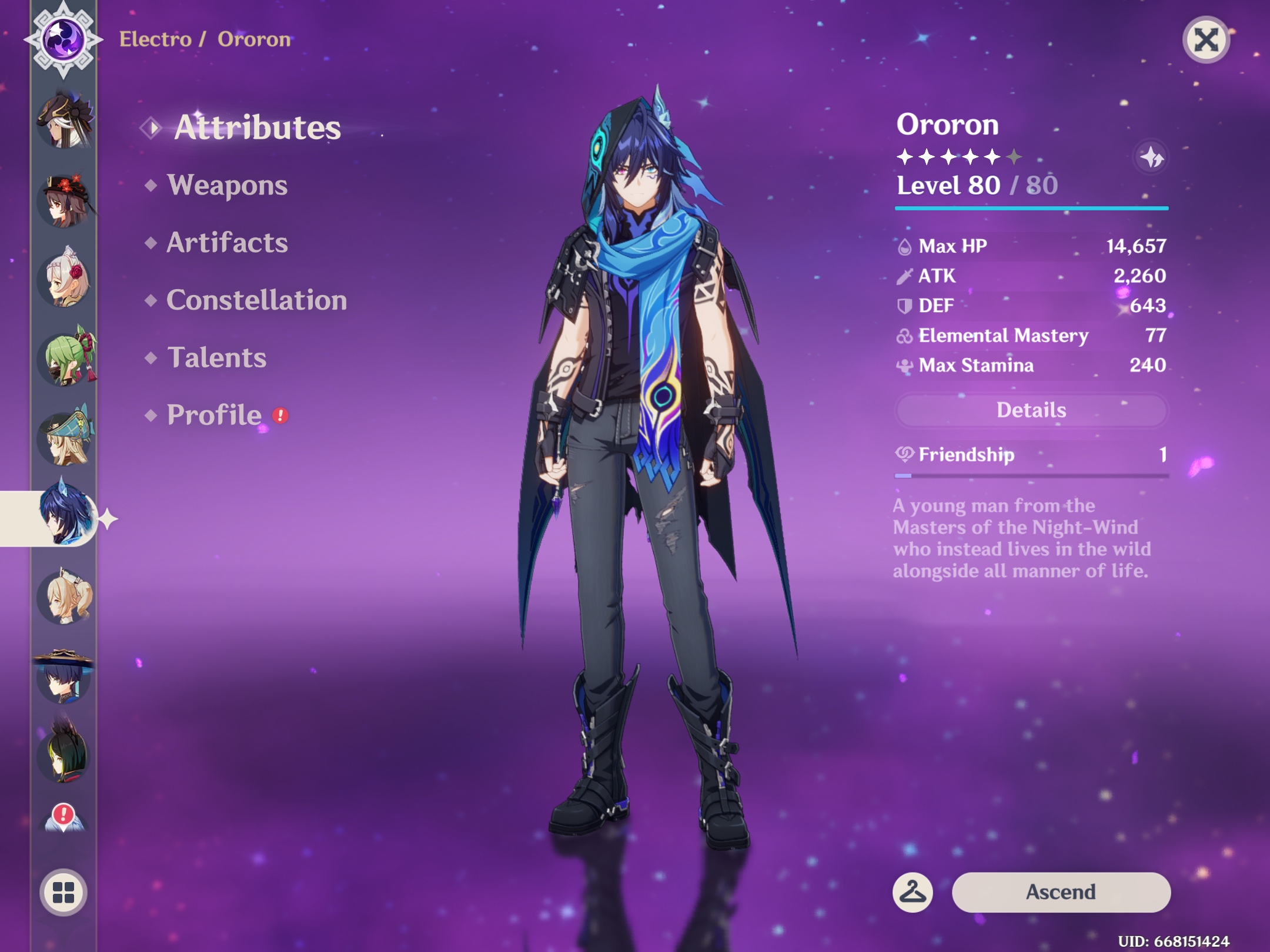 My Ororon build after only building him for a week!! Genshin Impact ...