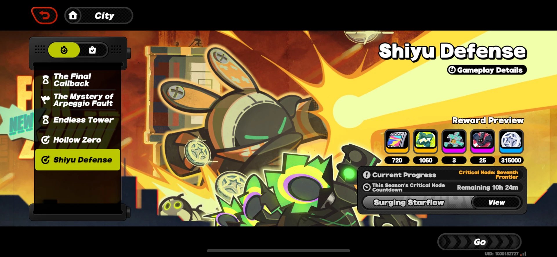 When shiyu defense resets in 10 hours…is it gonna be playable ...