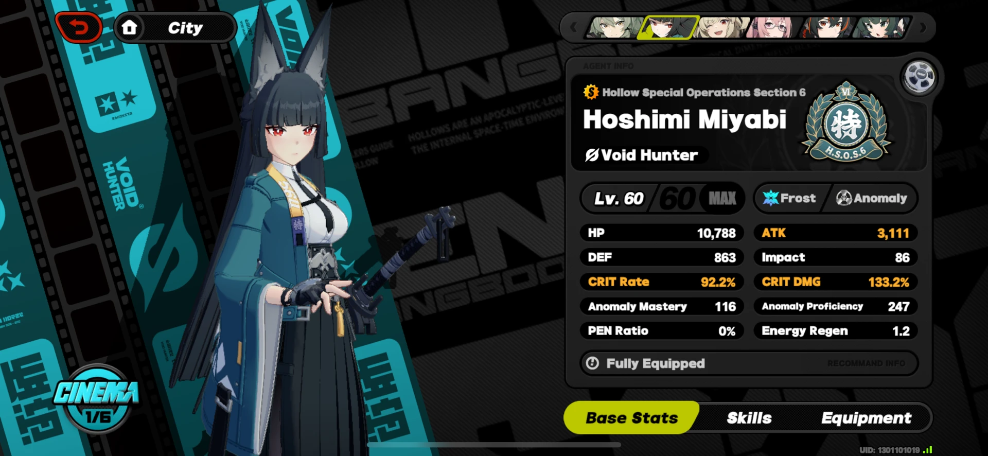 Help on my Miyabi build Zenless Zone Zero | HoYoLAB