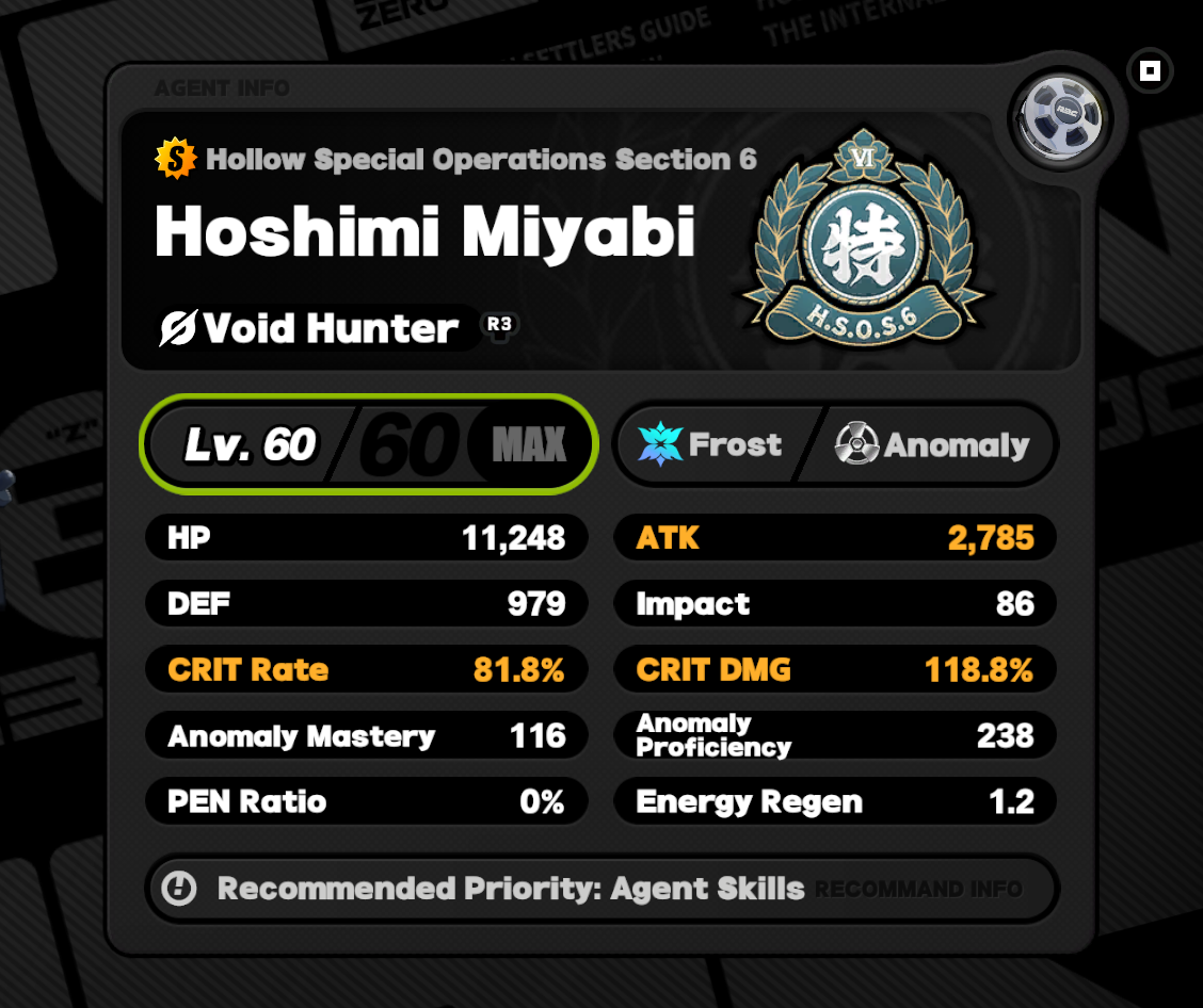 Miyabi Day 1 Stats Zenless Zone Zero | HoYoLAB