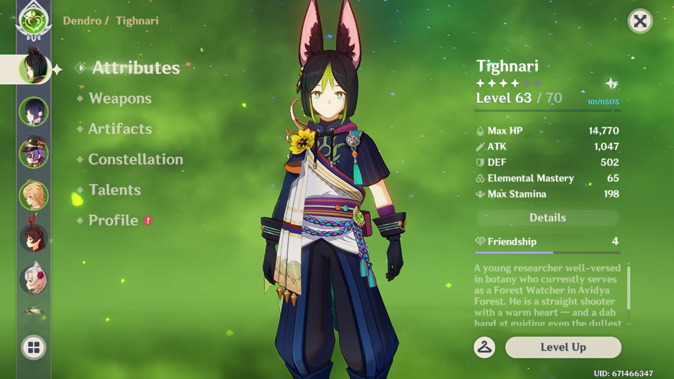 Is my current Tighnari build good? If not, please give me advice on how ...