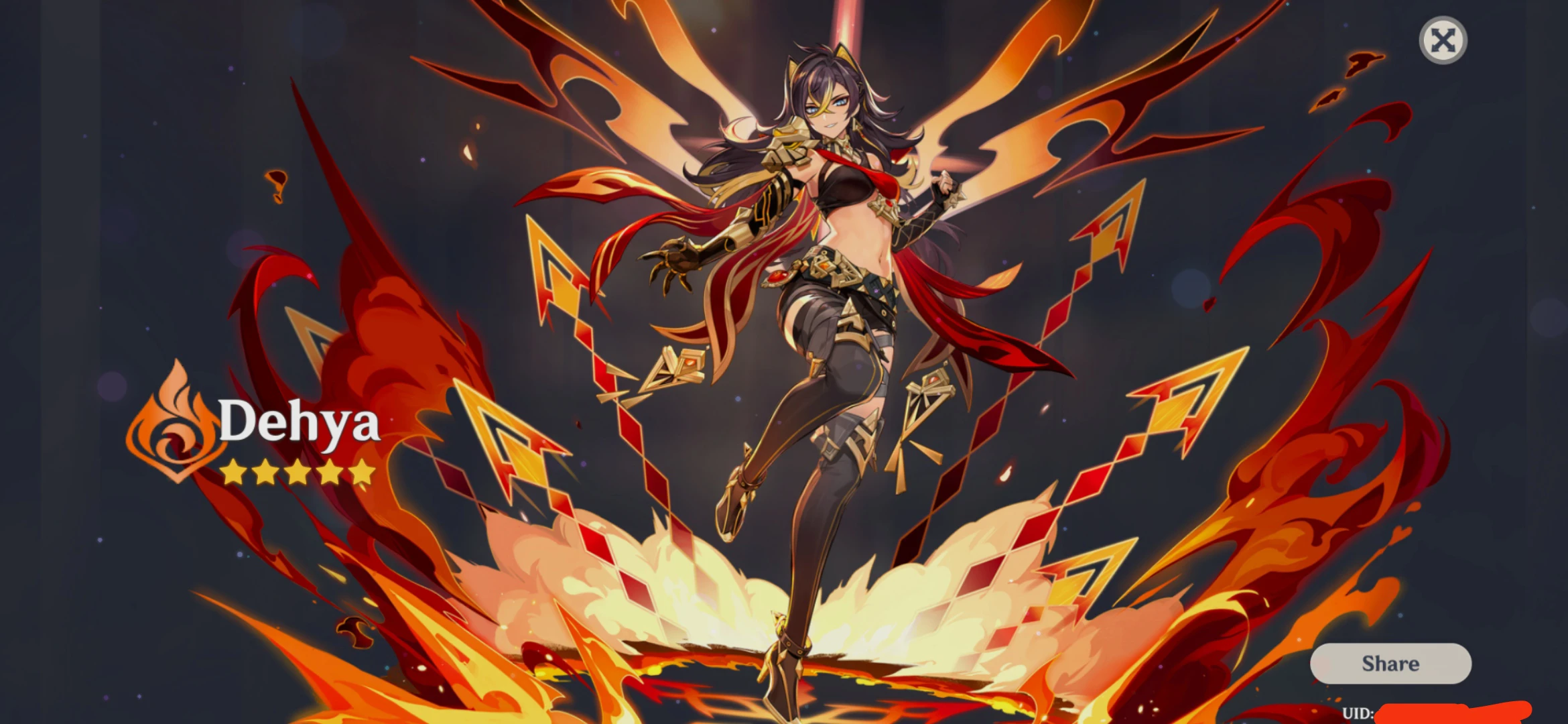 The flame mane encounter(check description for a small text) Genshin ...