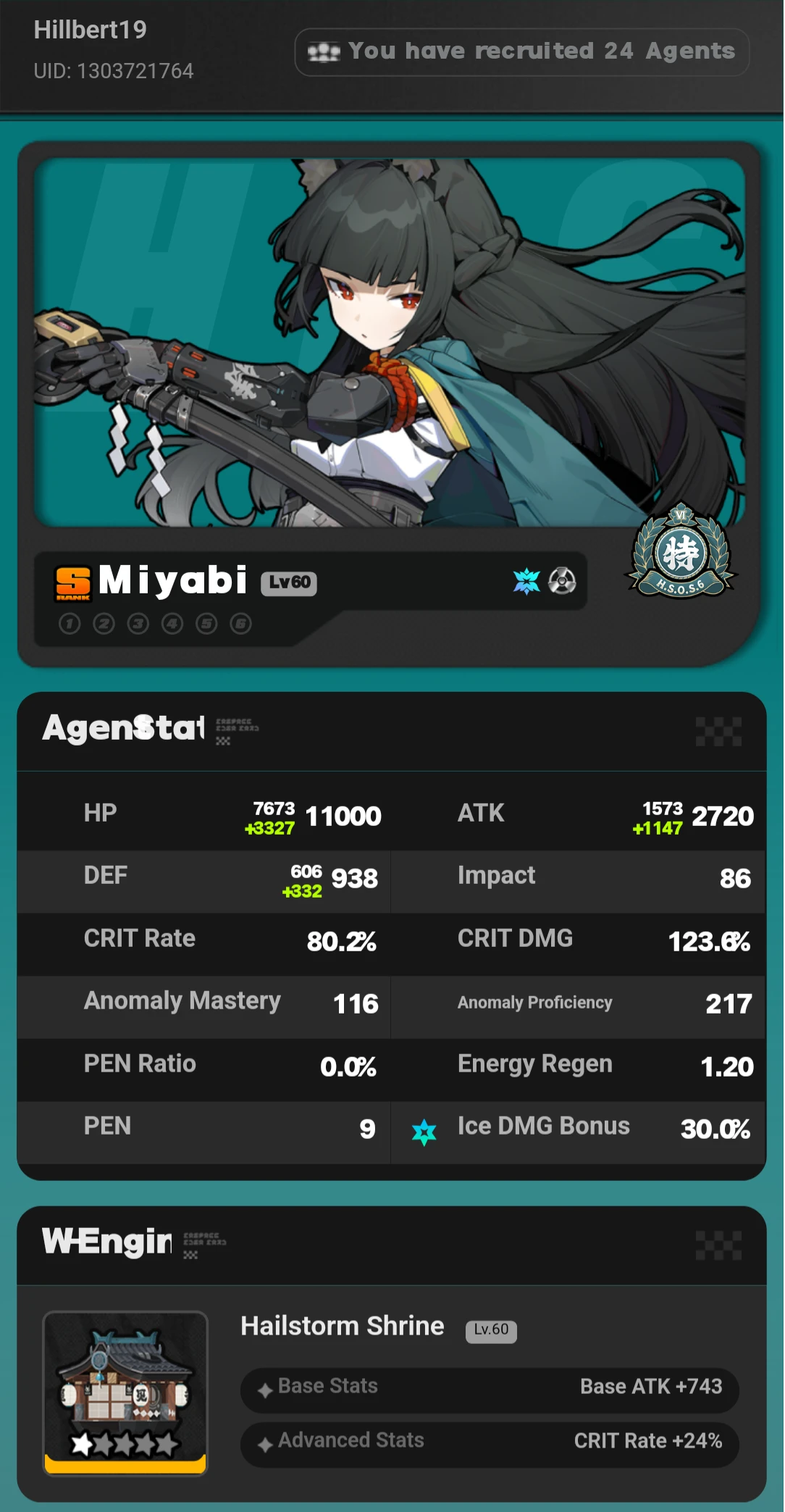 First Day Miyabi Build Zenless Zone Zero | HoYoLAB