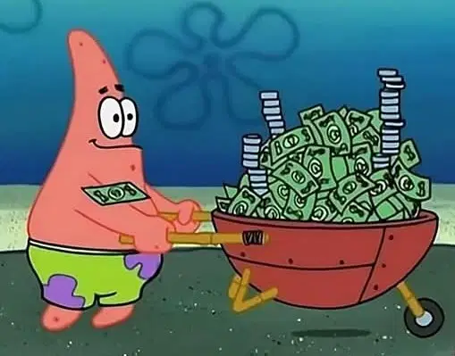 is patrick star rich