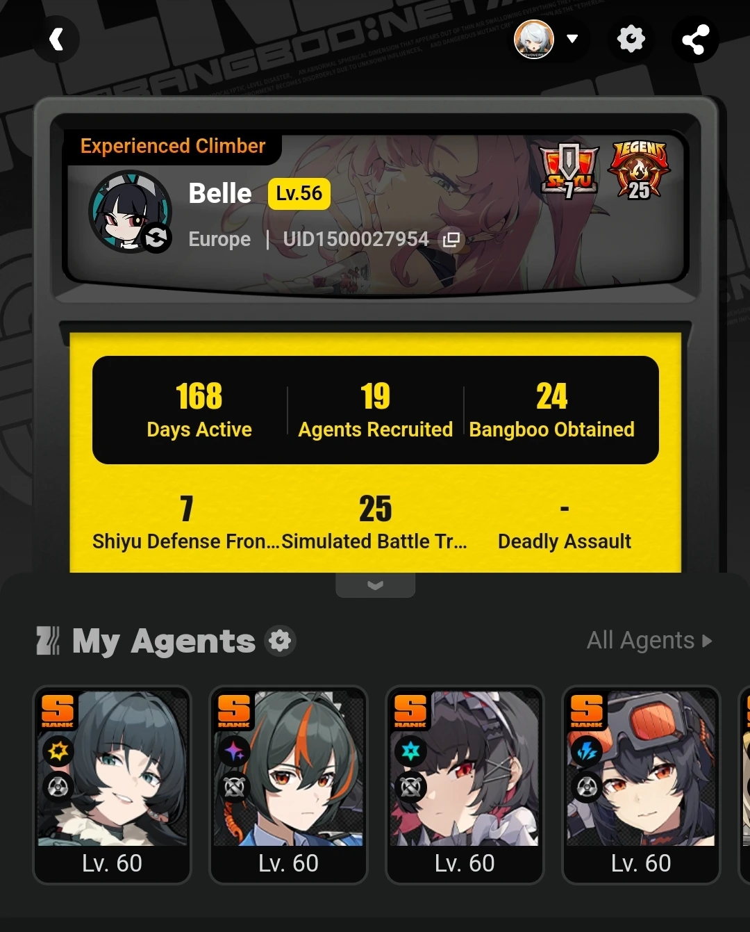 Everything I've Achieved In The Game So Far Lvl 56, Legend Rank Stage ...