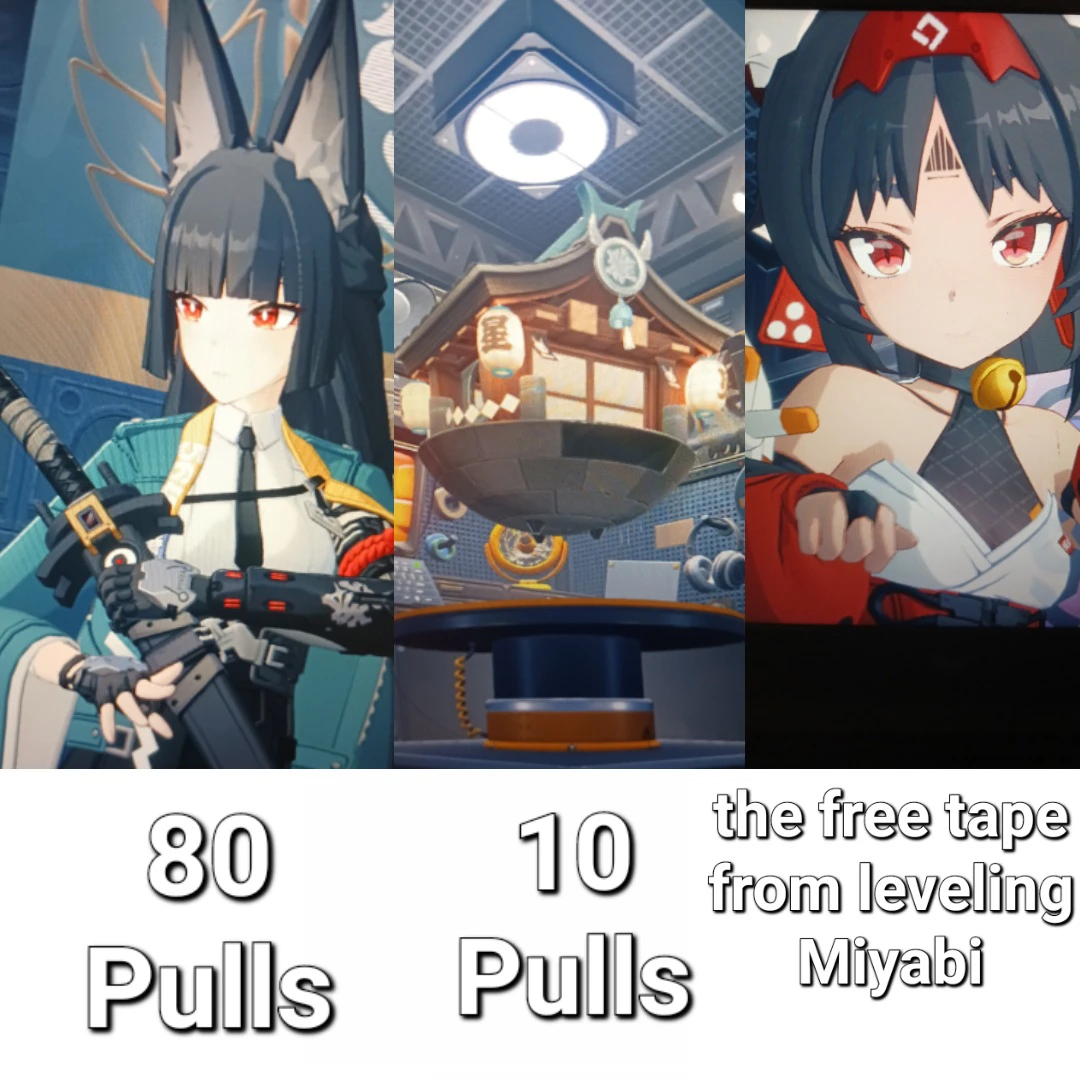 Solid luck on my pulls! Won both 50/50s plus got Neko off the free tapes I got from leveling ...