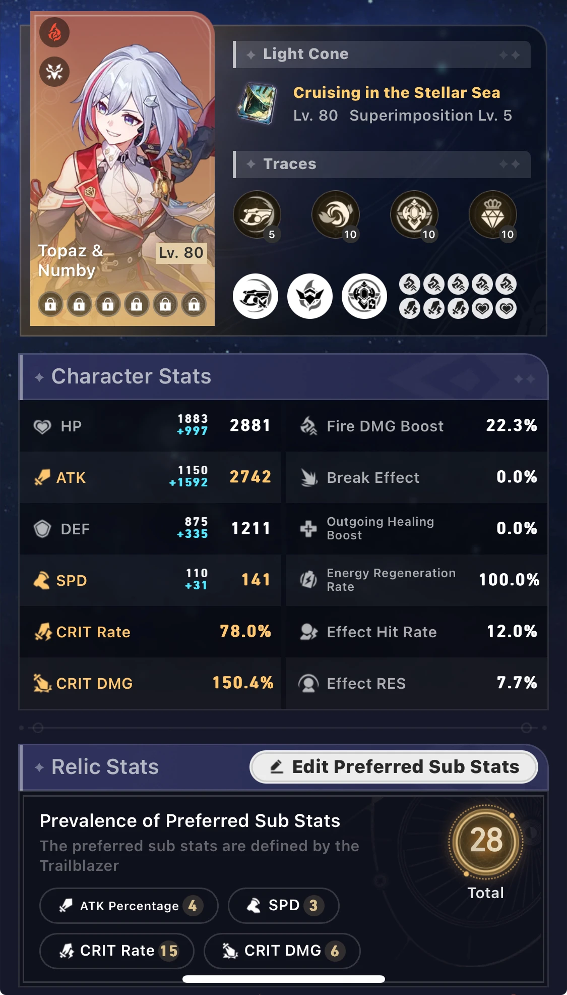 Is this a good topaz build? Honkai: Star Rail | HoYoLAB