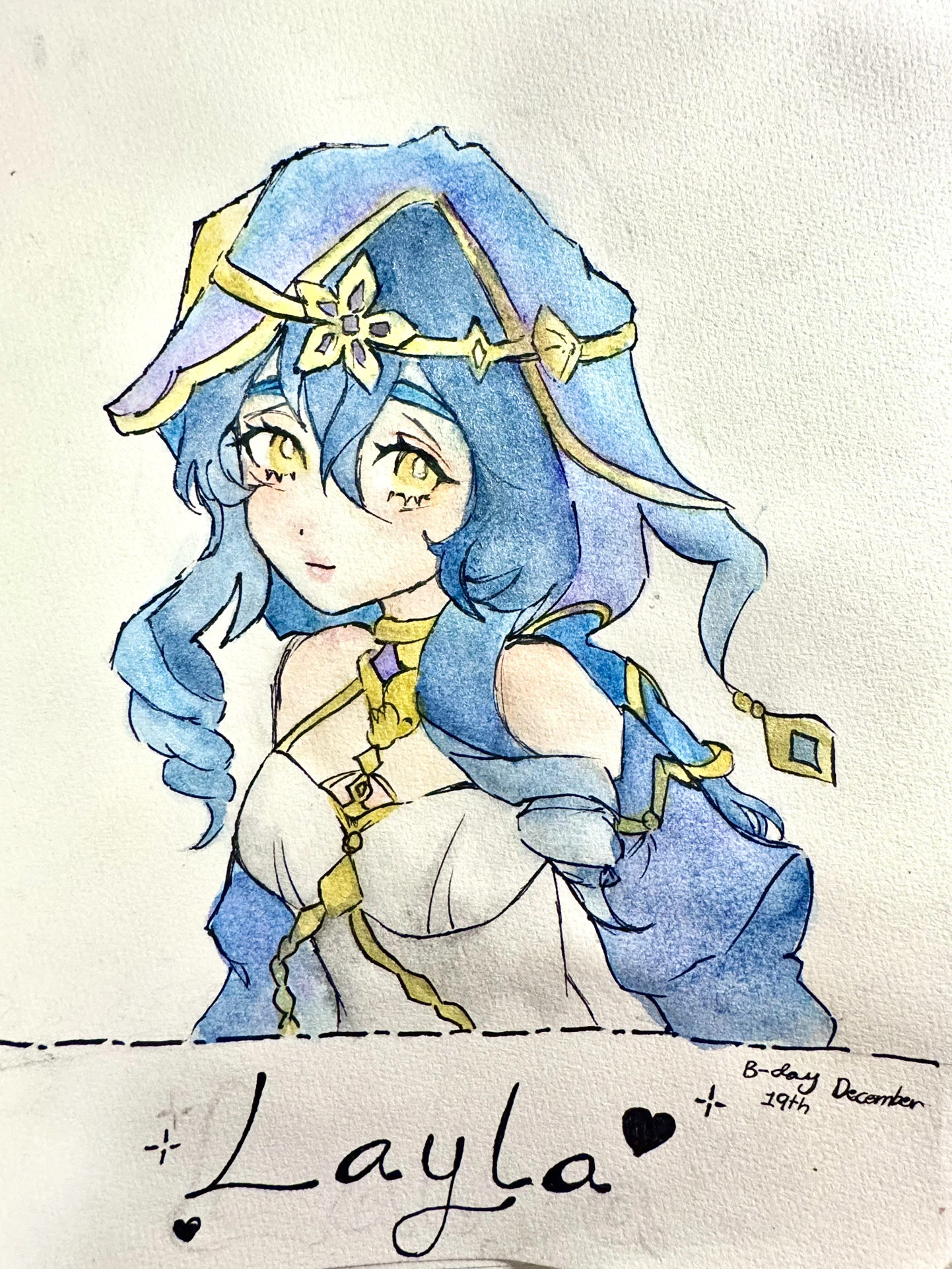 💙Layla fanart🩵 Genshin Impact | HoYoLAB