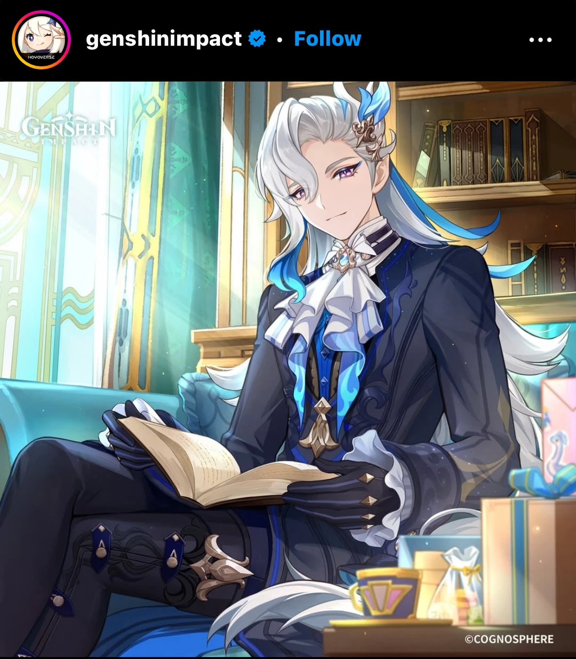 Neuvi birthday art from Genshin’s Insta Genshin Impact | HoYoLAB
