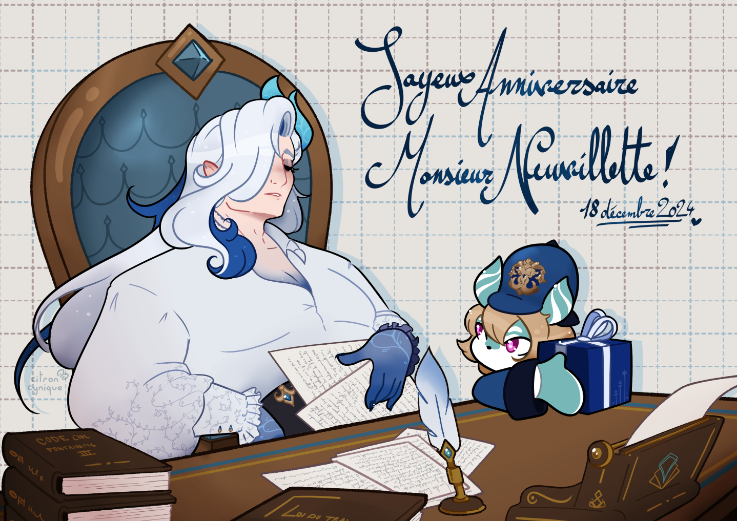 Happy Birthday Neuvillette!! Genshin Impact | HoYoLAB