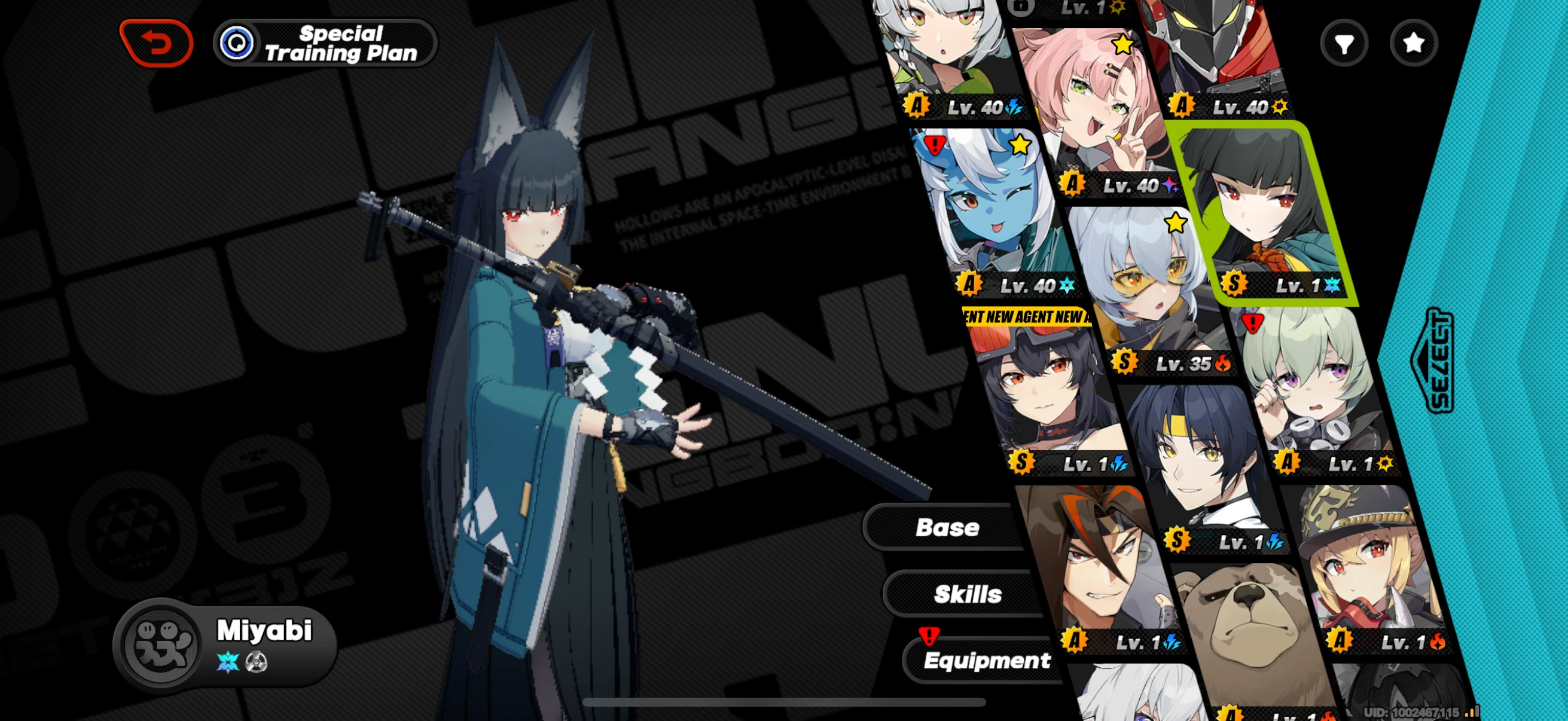 A complete Miyabi! Agent + W-Engine. Zenless Zone Zero | HoYoLAB