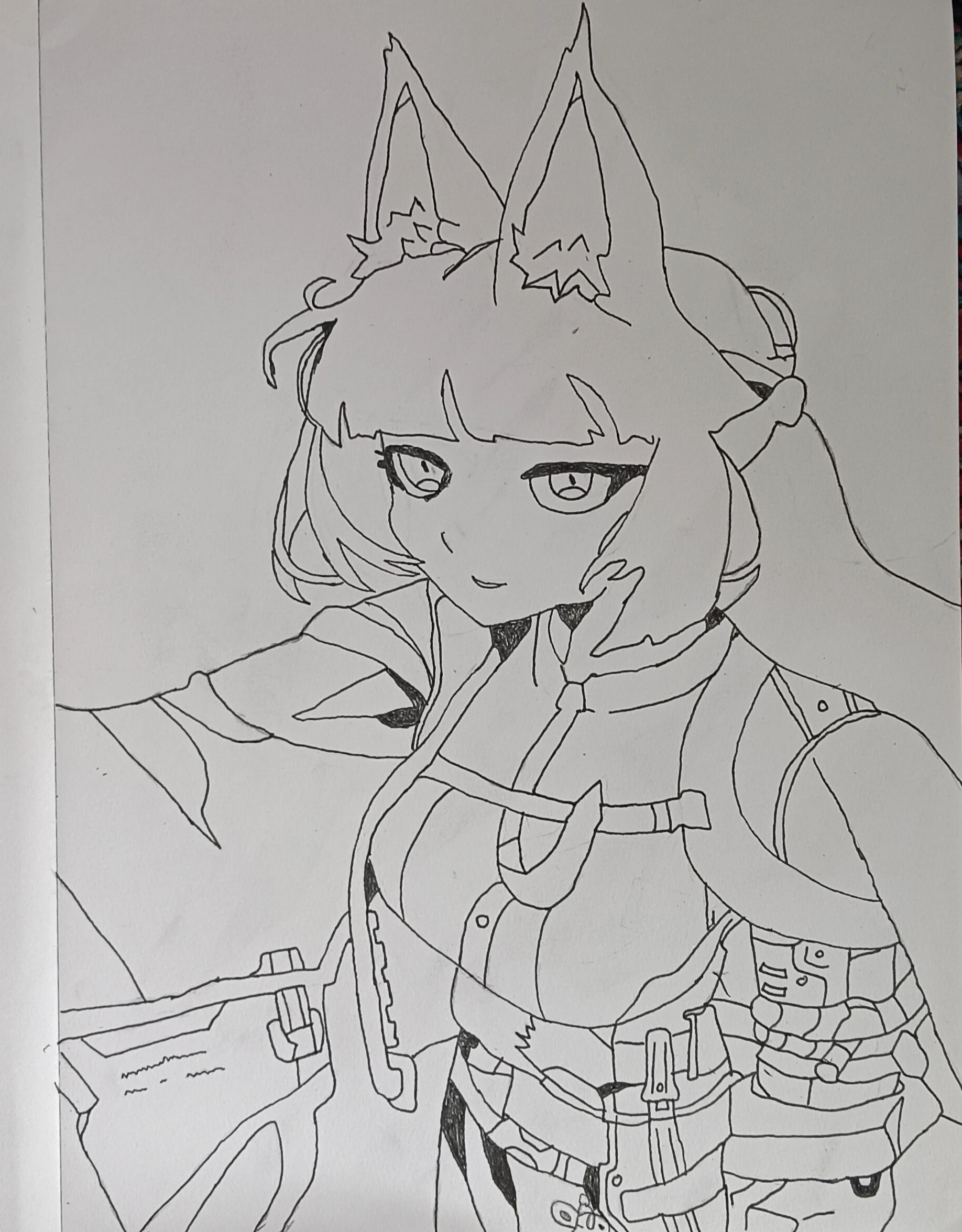 Drawing of Miyabi Zenless Zone Zero | HoYoLAB