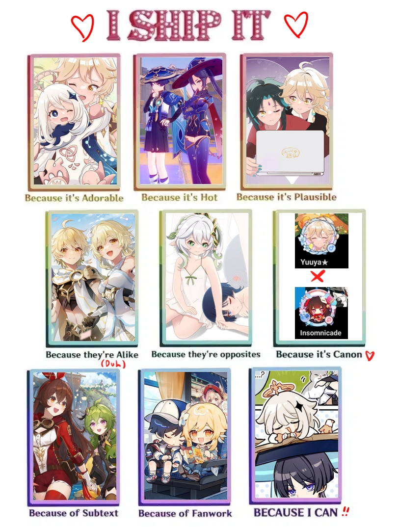 I Ship it Because... Genshin Impact | HoYoLAB