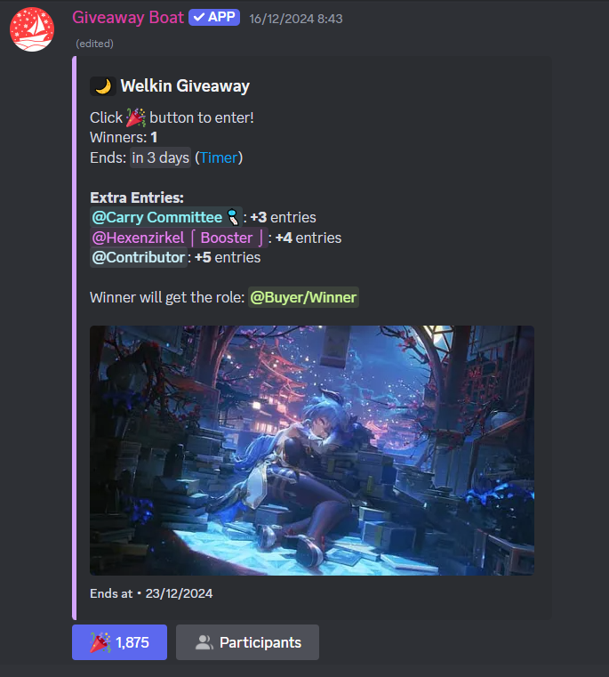 Welkin Giveaway in Liyue Harbor Server Genshin Impact | HoYoLAB