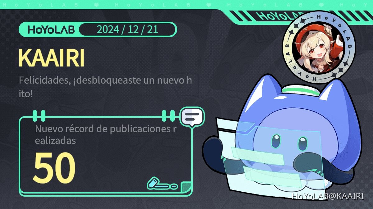 Record en publicaciones ! | HoYoLAB