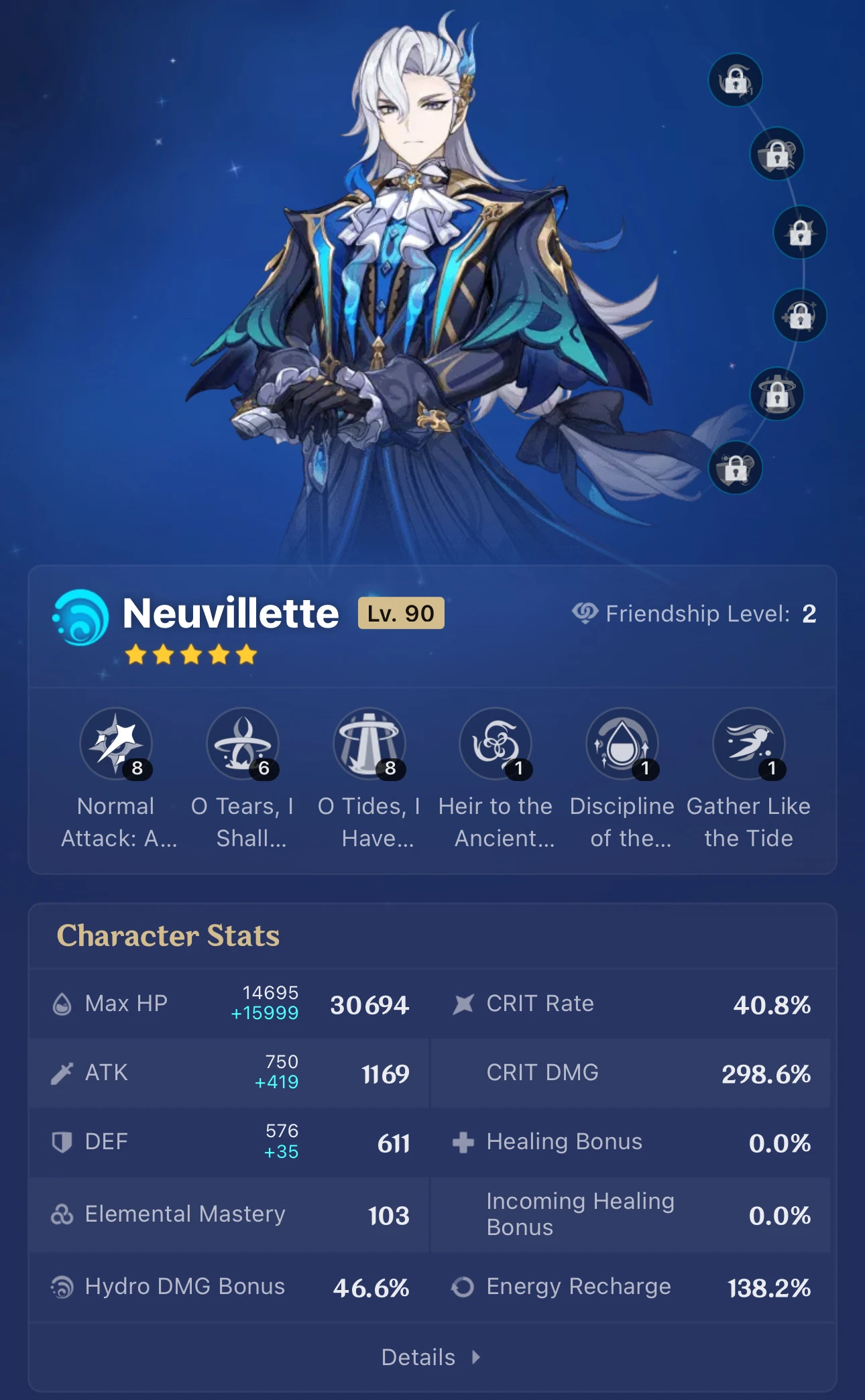 Accidental Neuvillette while trying to C6 Yaoyao. How’s his 2 week ...
