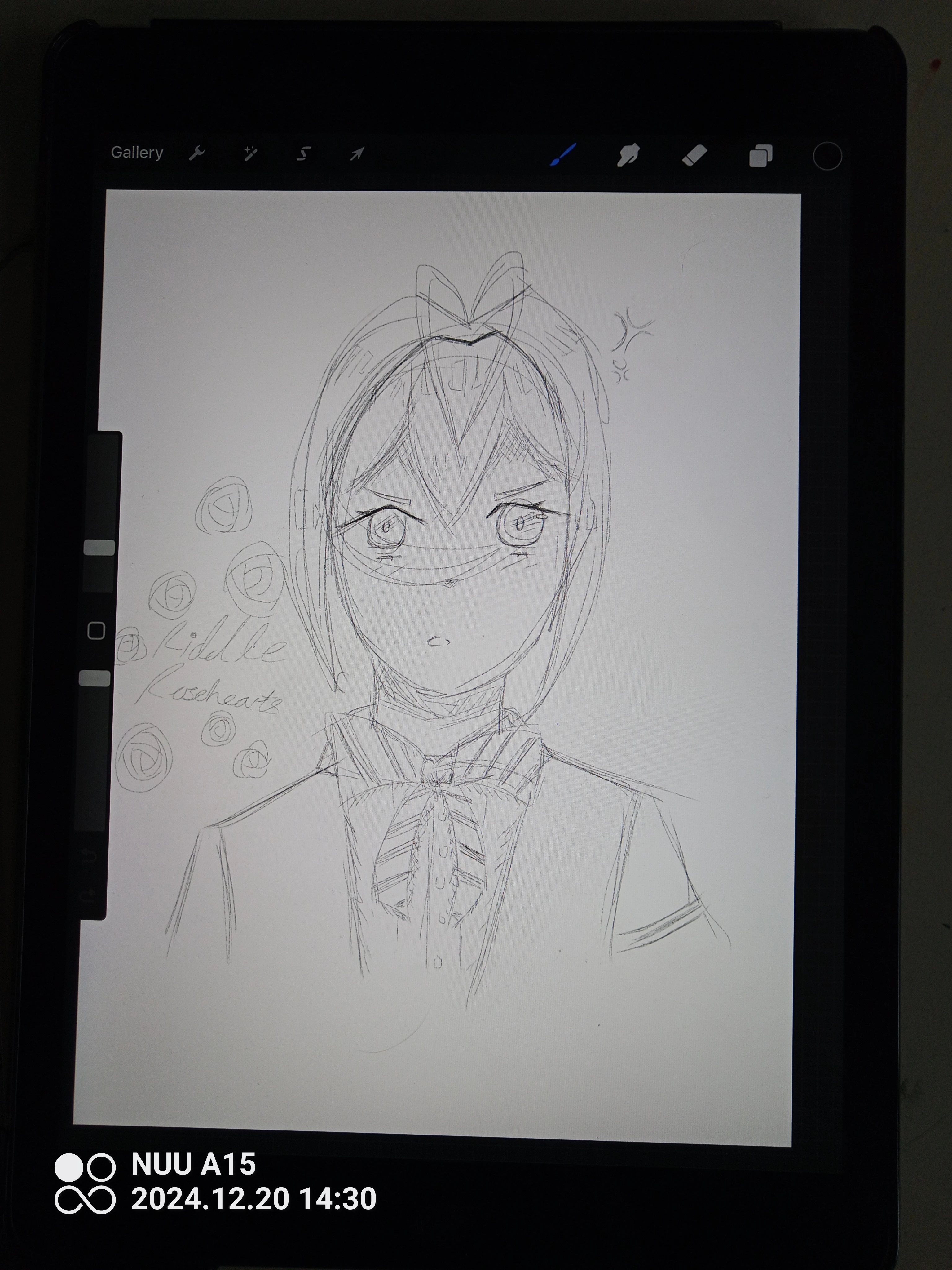 Silly lil Riddle drawing I did in art class + something I drew on my D ...