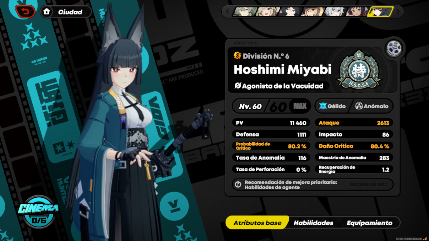 Stats minimos para Miyabi Zenless Zone Zero | HoYoLAB