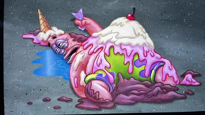 patrick eats ice cream