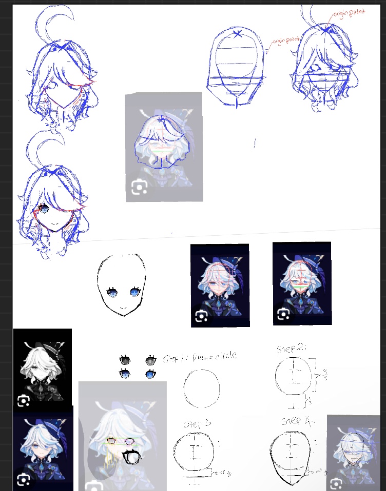 Furina face study Genshin Impact | HoYoLAB