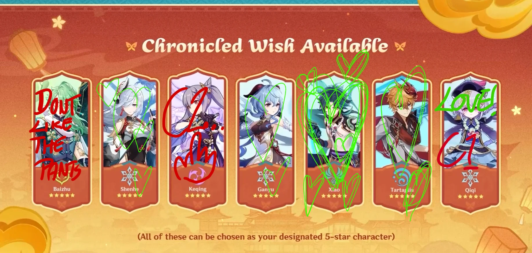 My pulling plans! (WHEN I SAID I WANTED XIAO CONS, THIS IS NOT WHAT I ...