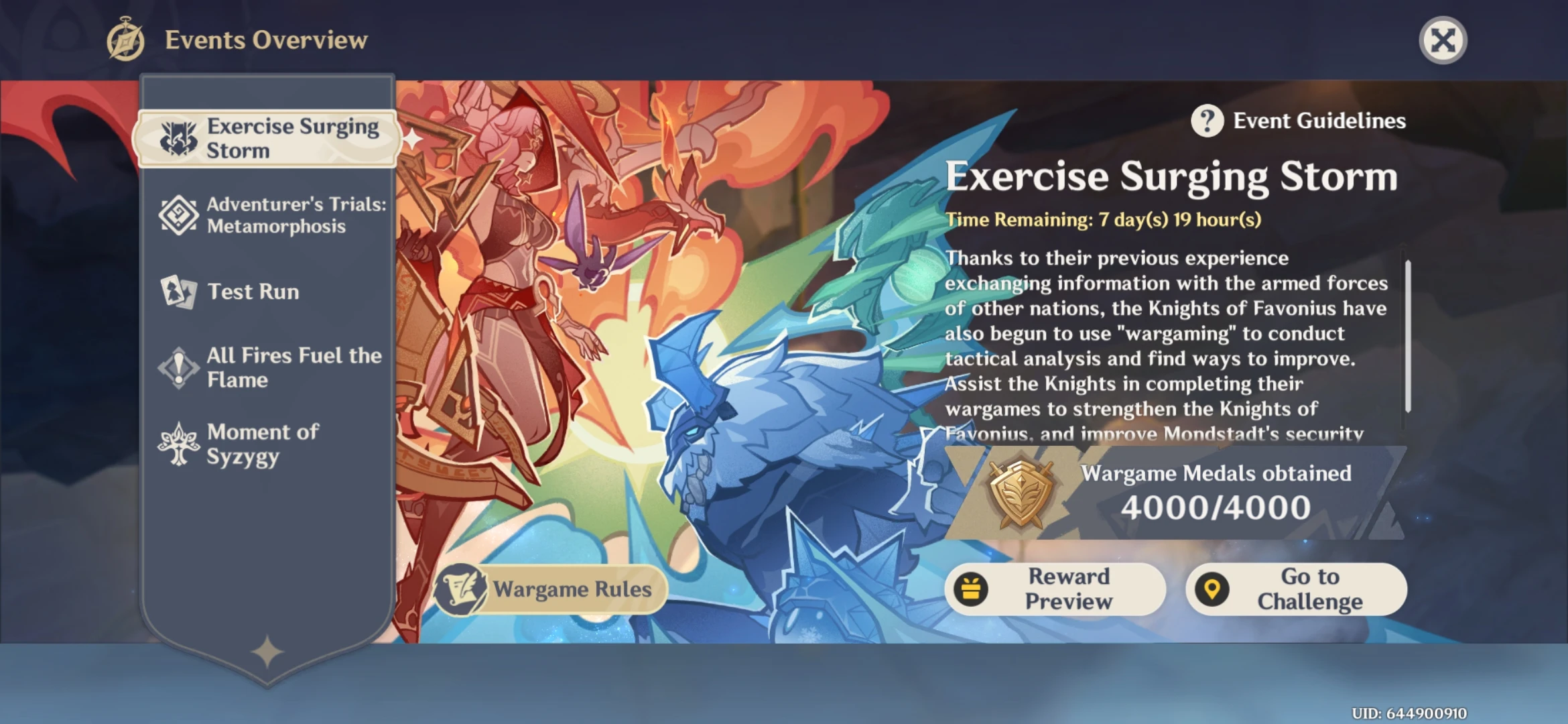 Exercise Surging Storm: All Rewards! Genshin Impact | HoYoLAB