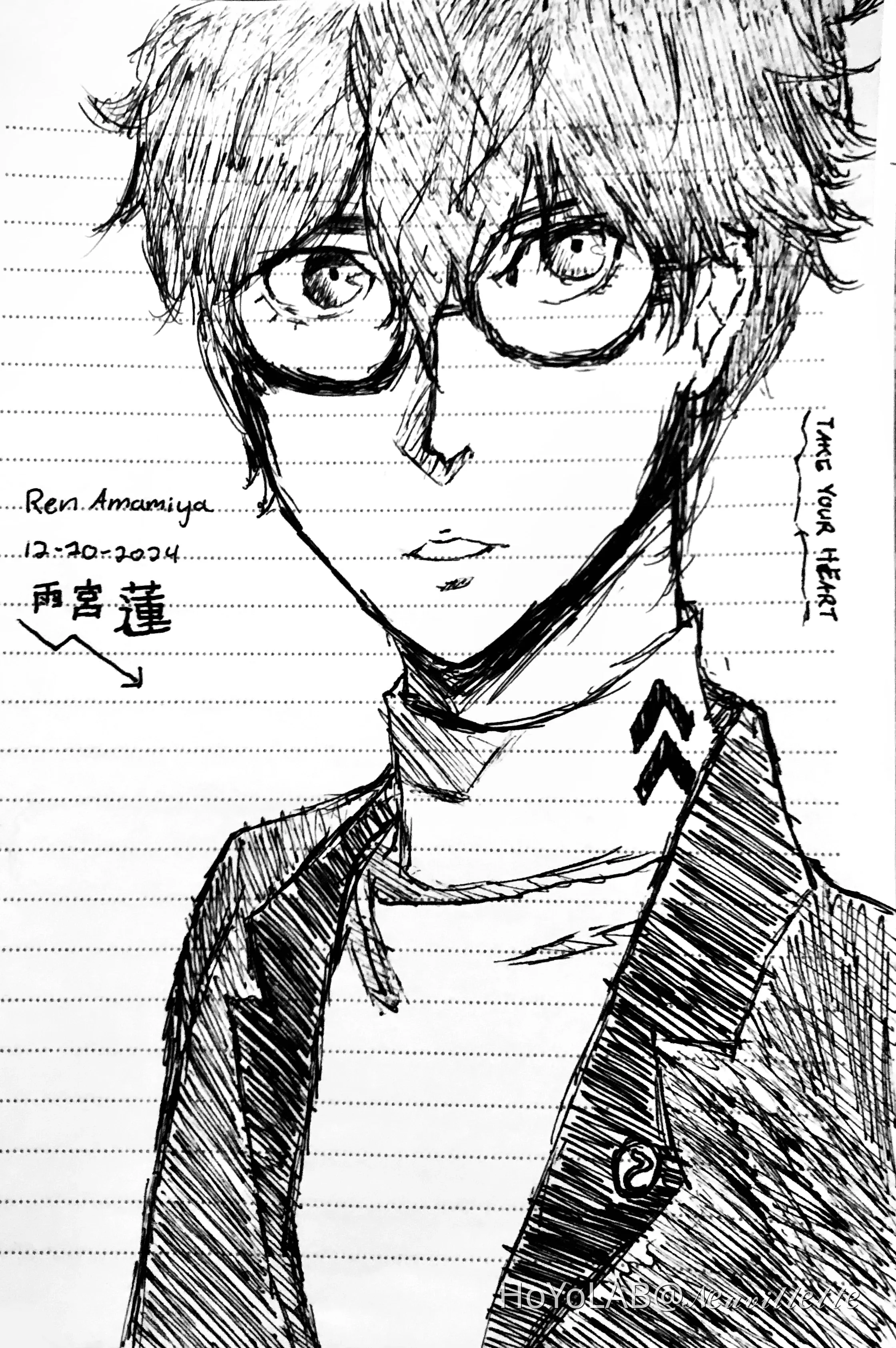 Persona 5 drawing I made! | HoYoLAB