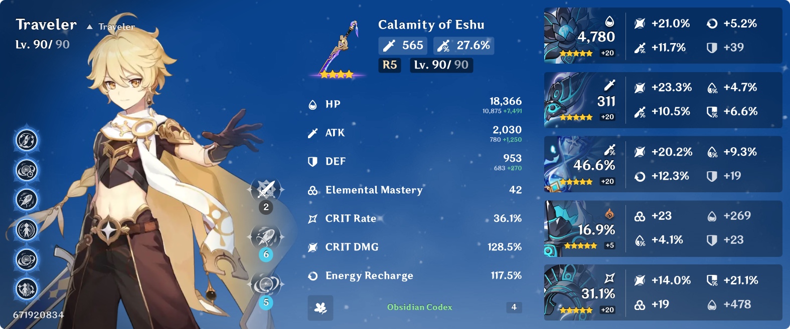 Pyro Traveler builds (so far) Genshin Impact | HoYoLAB