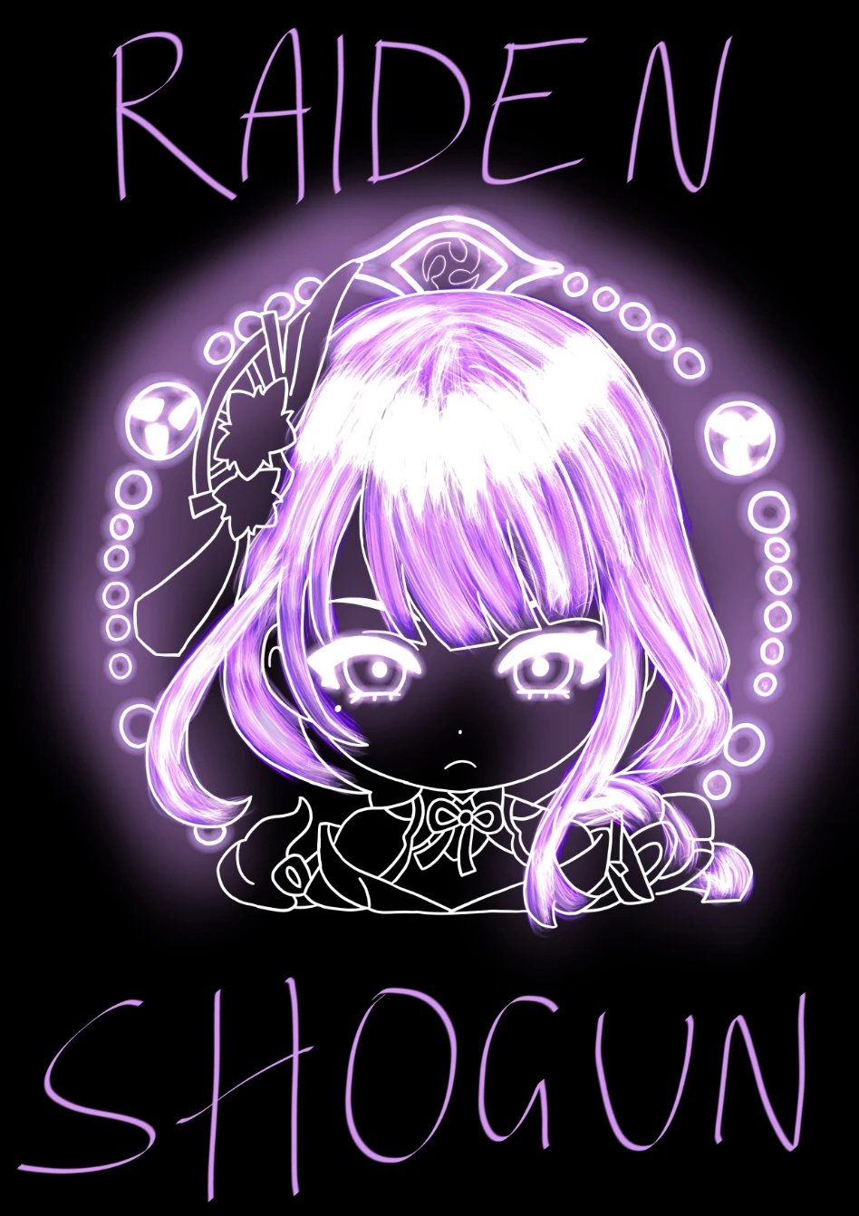 Raiden Shogun sticker. Genshin Impact | HoYoLAB