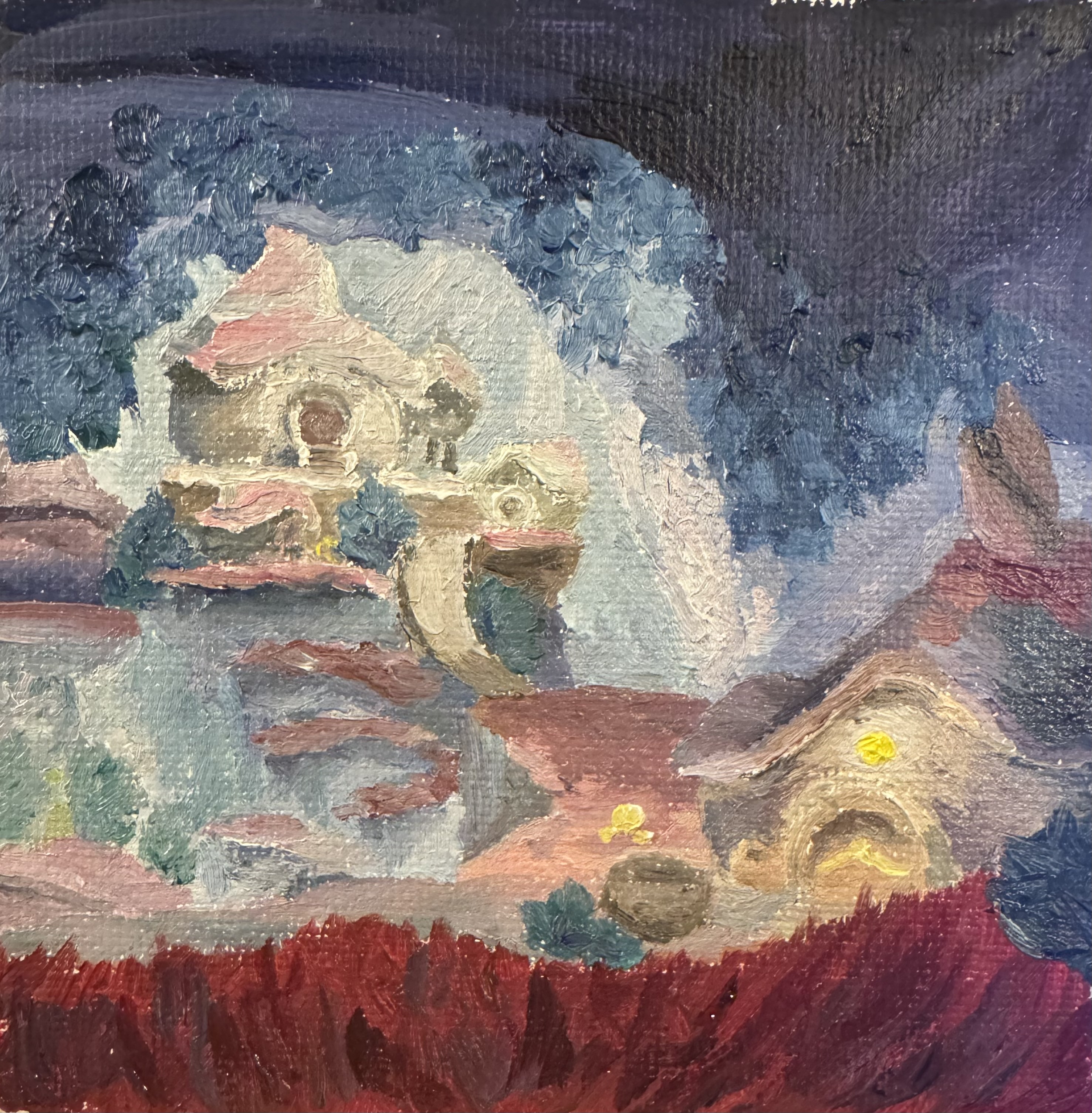 Oil painting of Merusea Village Genshin Impact | HoYoLAB