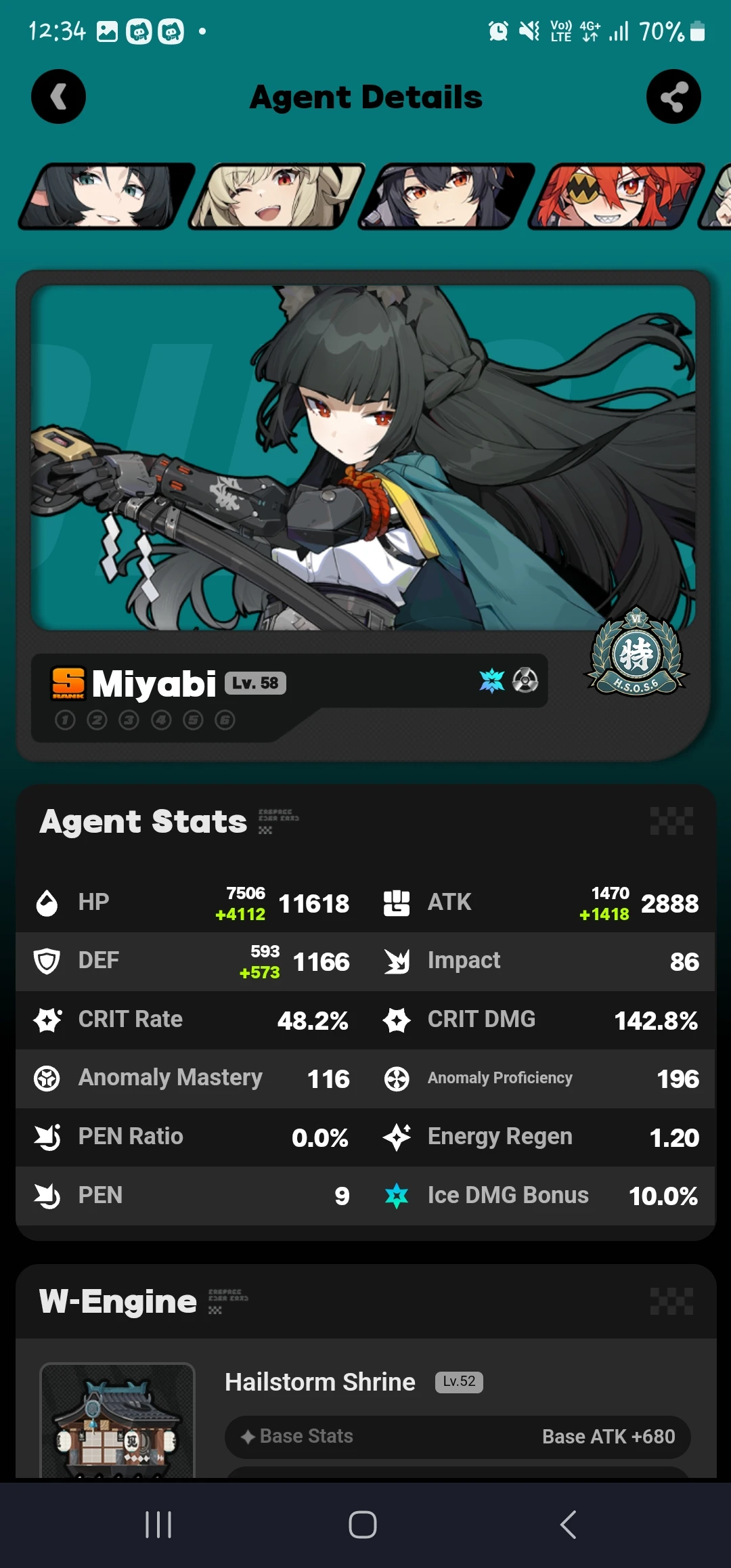 Update on Miyabi build Zenless Zone Zero | HoYoLAB