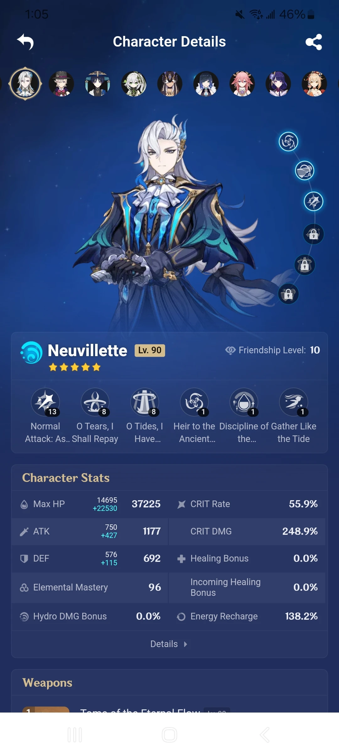 Neuvillette Built Genshin Impact | HoYoLAB