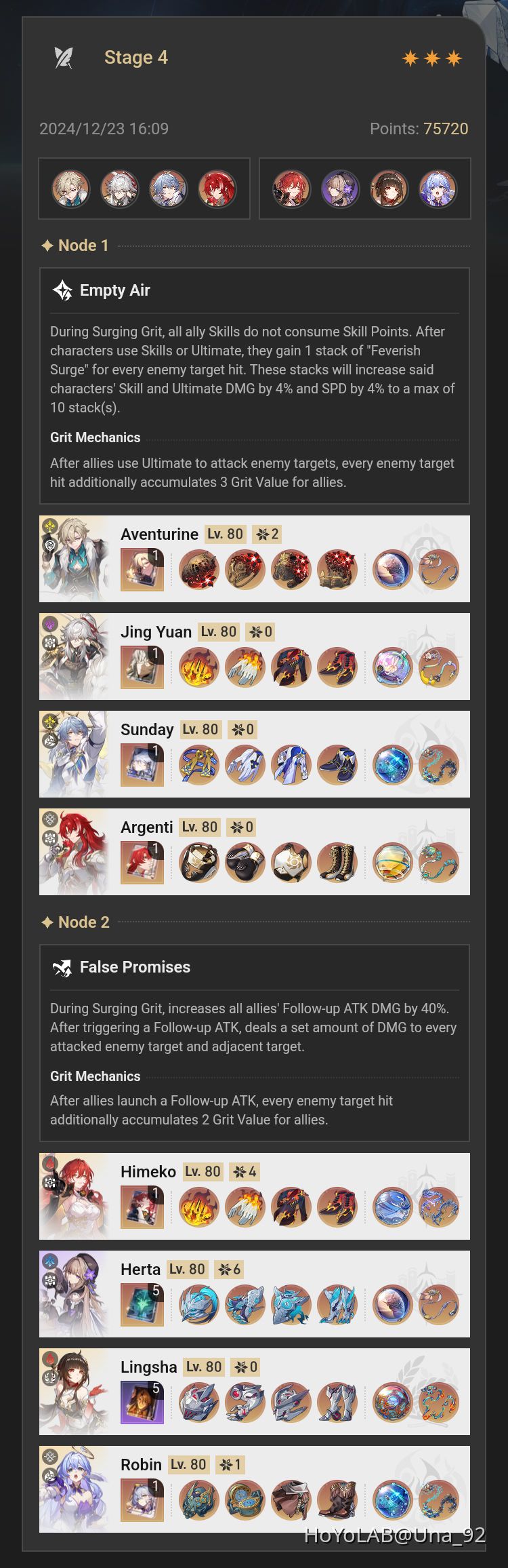 Sunyuan vs Himeherta team Honkai: Star Rail | HoYoLAB