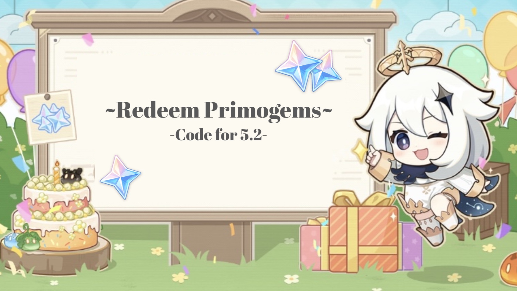 Redeem one new Primogem code now!~ Genshin Impact | HoYoLAB