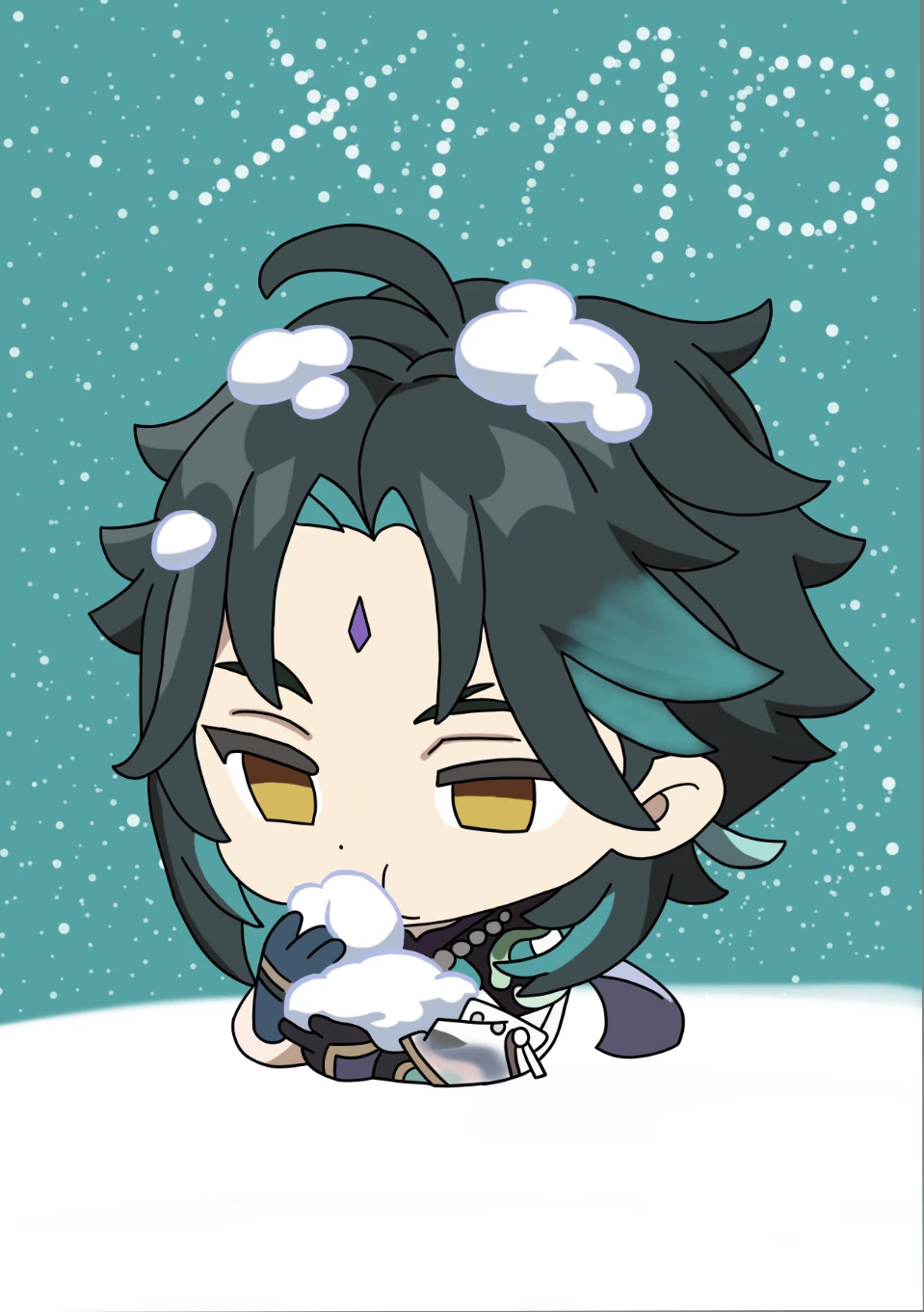 Xiao sticker. Genshin Impact | HoYoLAB