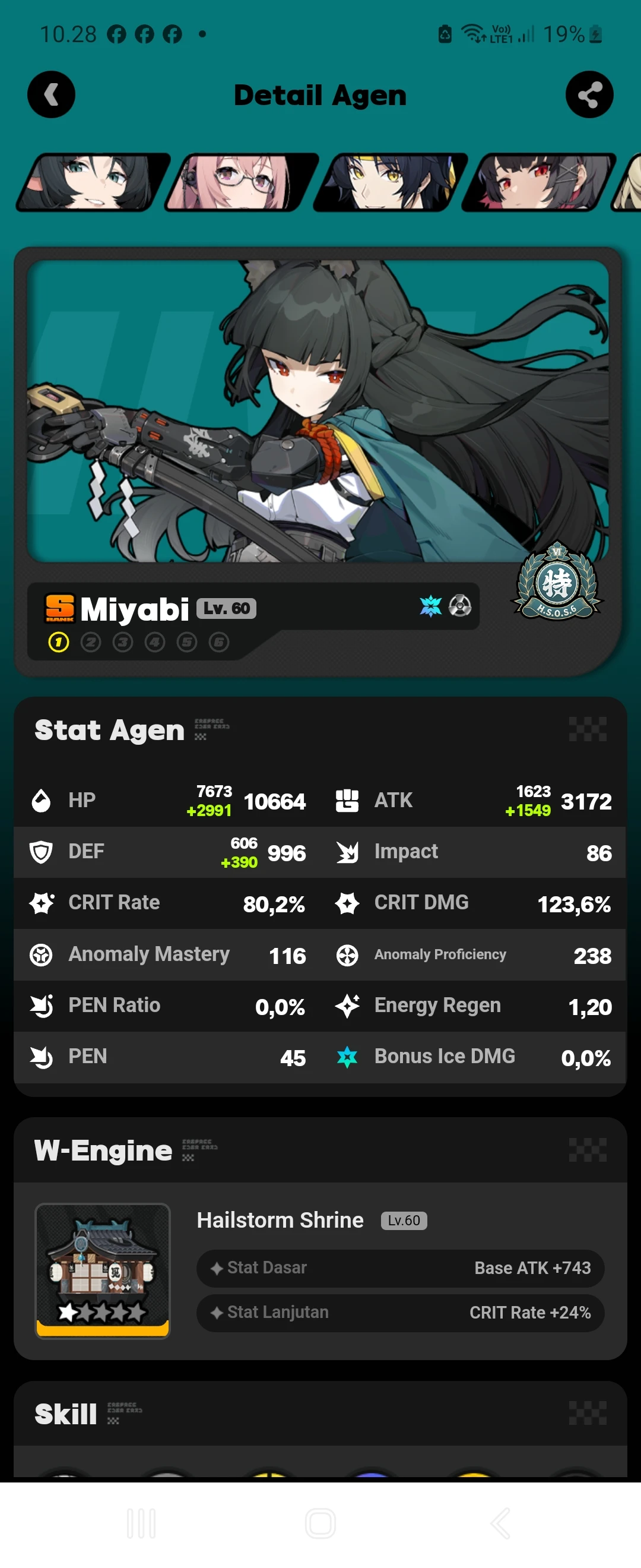 please rate my miyabi build Zenless Zone Zero | HoYoLAB