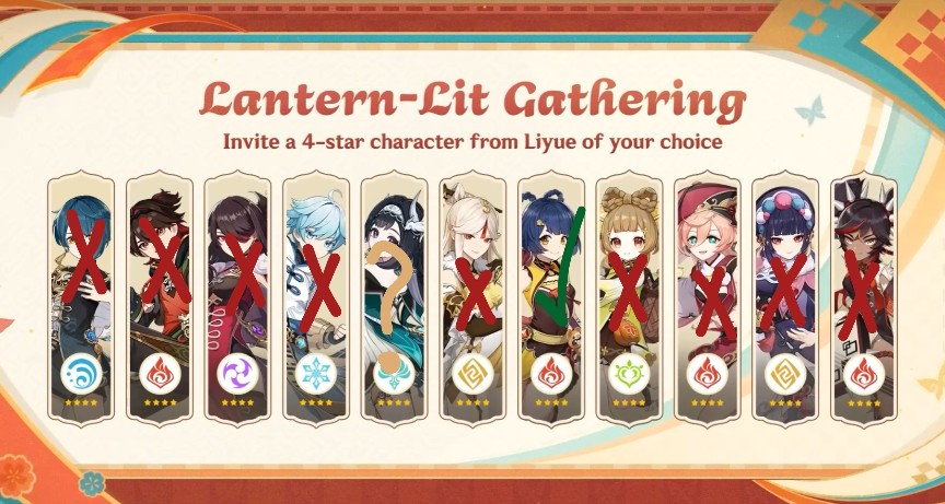 Lantern-Lit Gathering 4* Selector Plans!! Genshin Impact | HoYoLAB