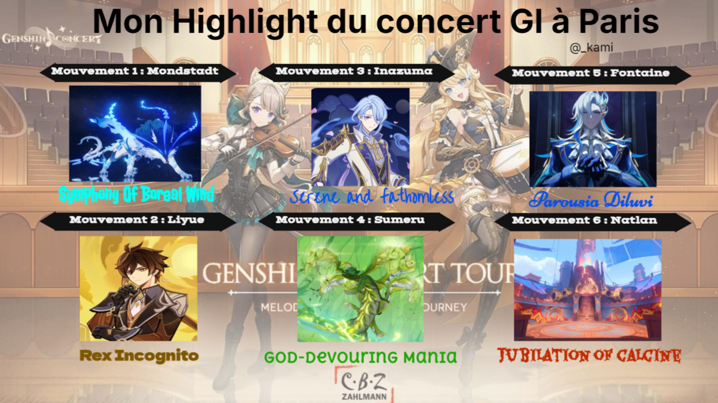 [IMAGES] Highlight Genshin Impact concert Zenith Paris La Villette ...