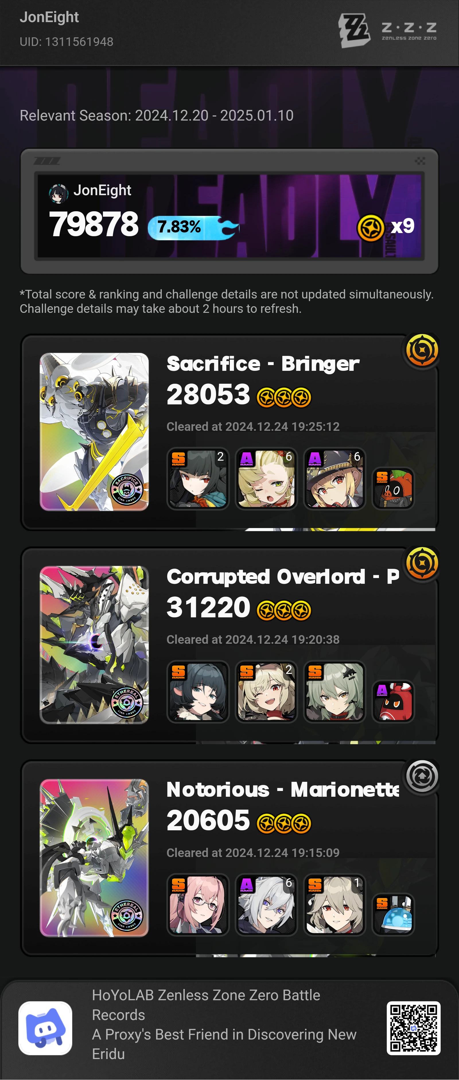 Deadly Assault 9 Star Clear with Miyabi, Jane, Yanagi teams Zenless ...