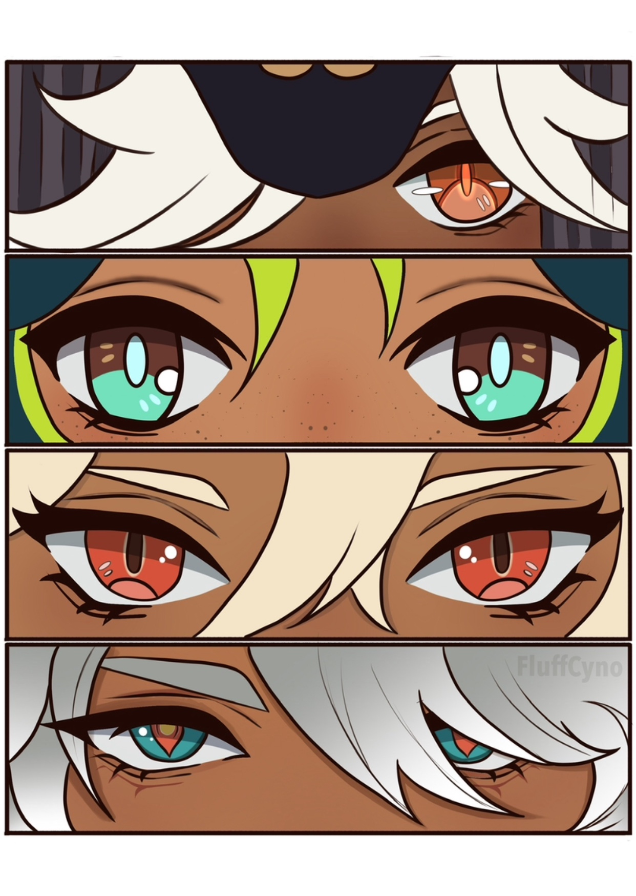 4ggravate Eyes redraw/ Part 1 of Sumeru Eyes Genshin Impact | HoYoLAB