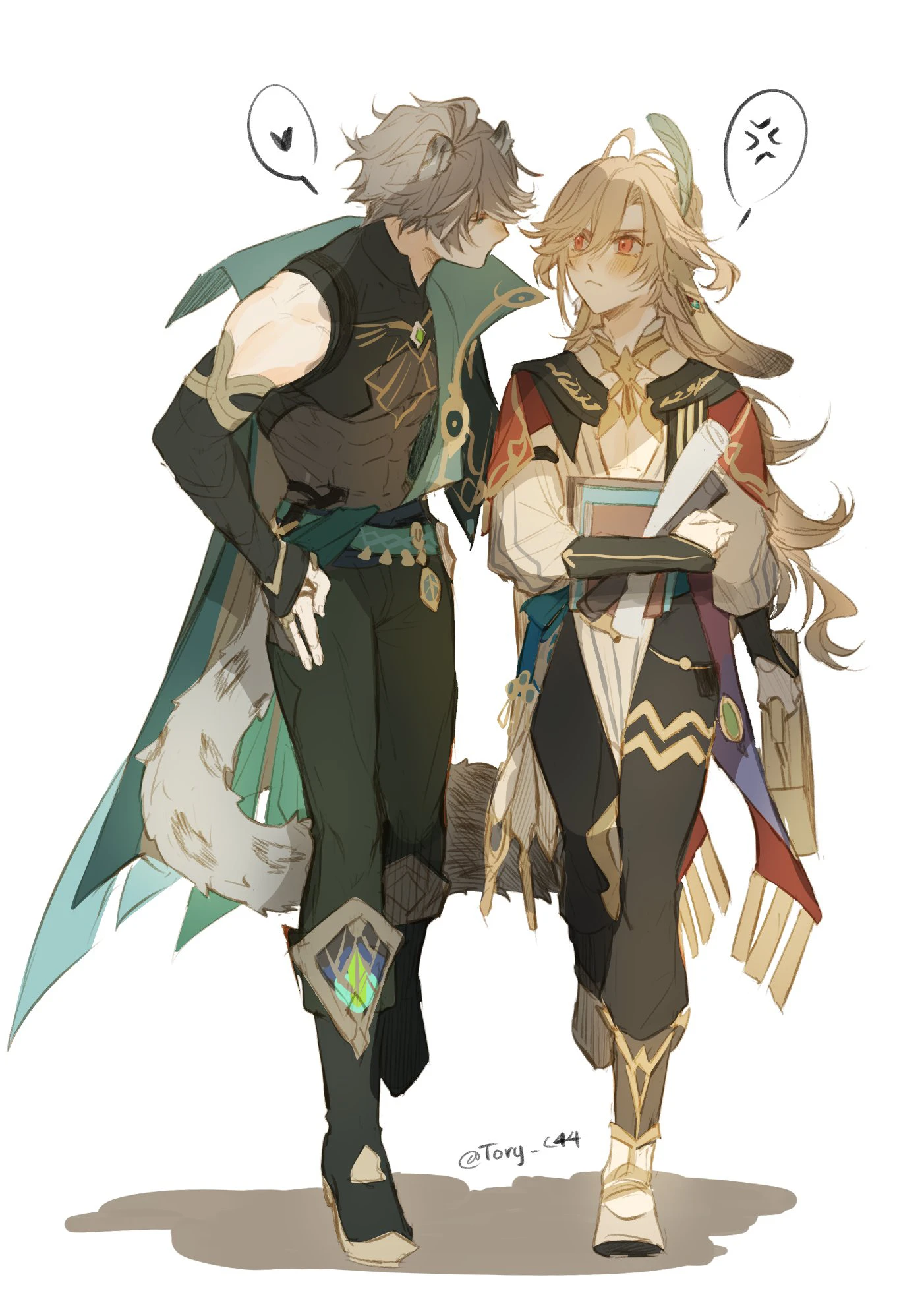 Snow Leopard Alhaitham and Bunny Kaveh~ Genshin Impact | HoYoLAB