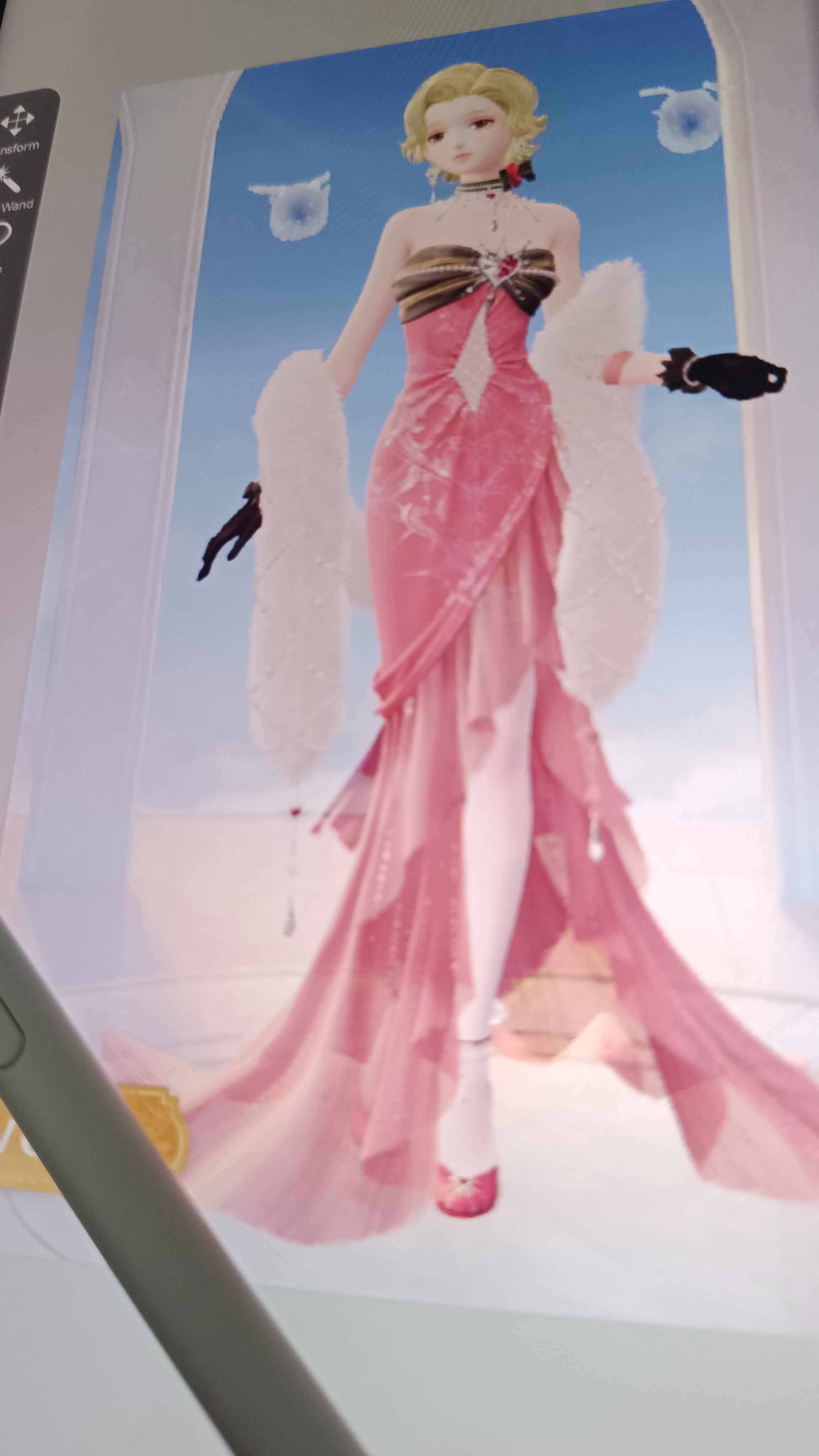 Drawing Navia from Genshin impact in Infinity Nikki dress pose >>> (not ...