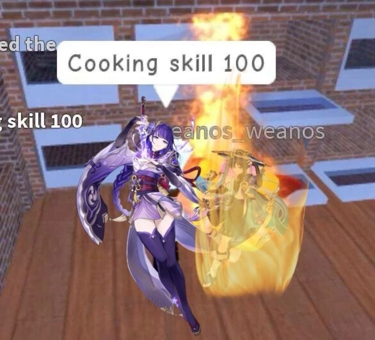 Raiden + cooking = smoking scara Genshin Impact | HoYoLAB