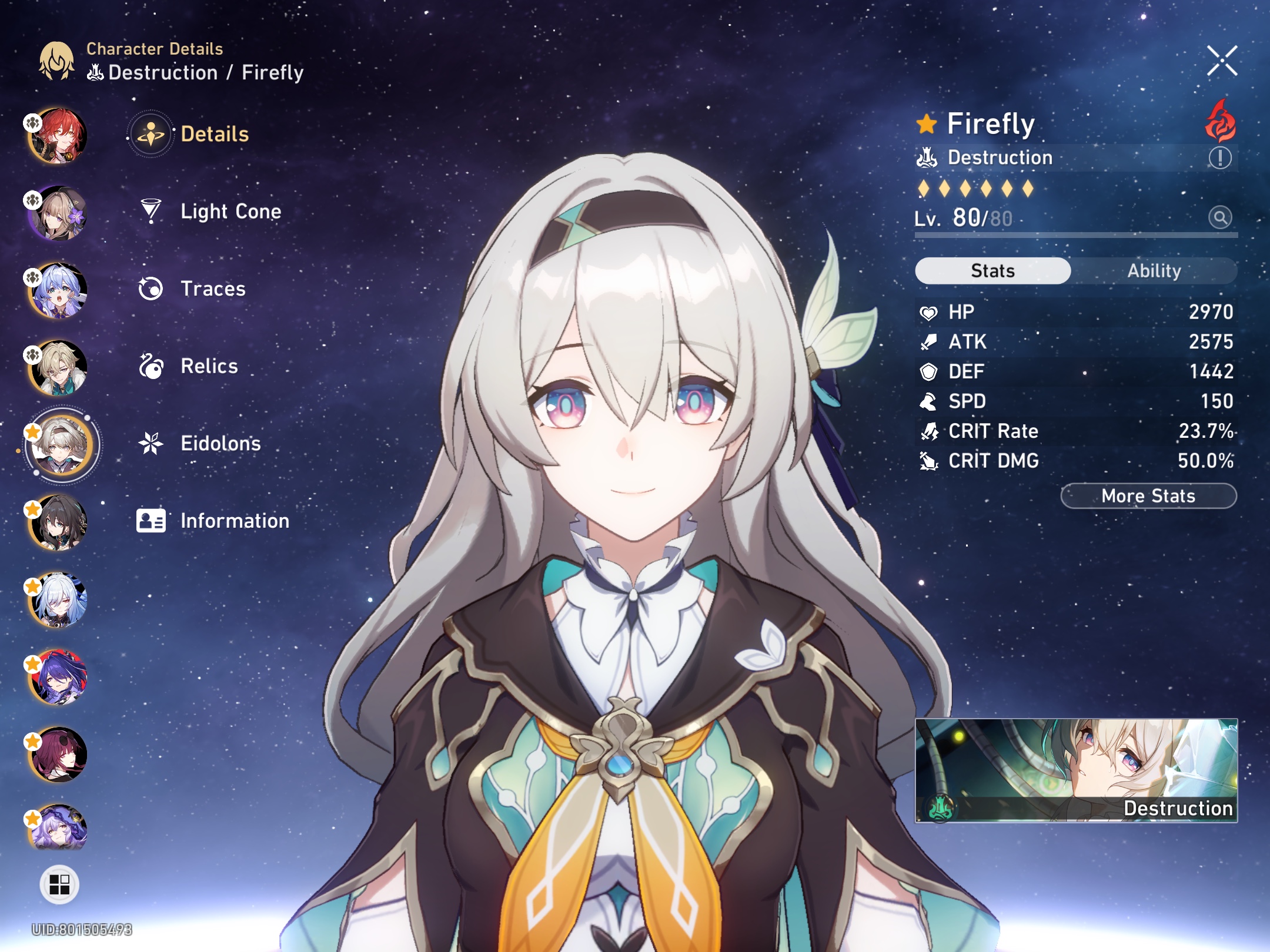 FIREFLY LC (280% BE) Honkai: Star Rail | HoYoLAB