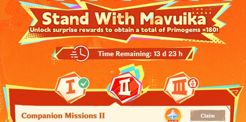 Web event thingy : "Stand with Mavuika" Genshin Impact | HoYoLAB