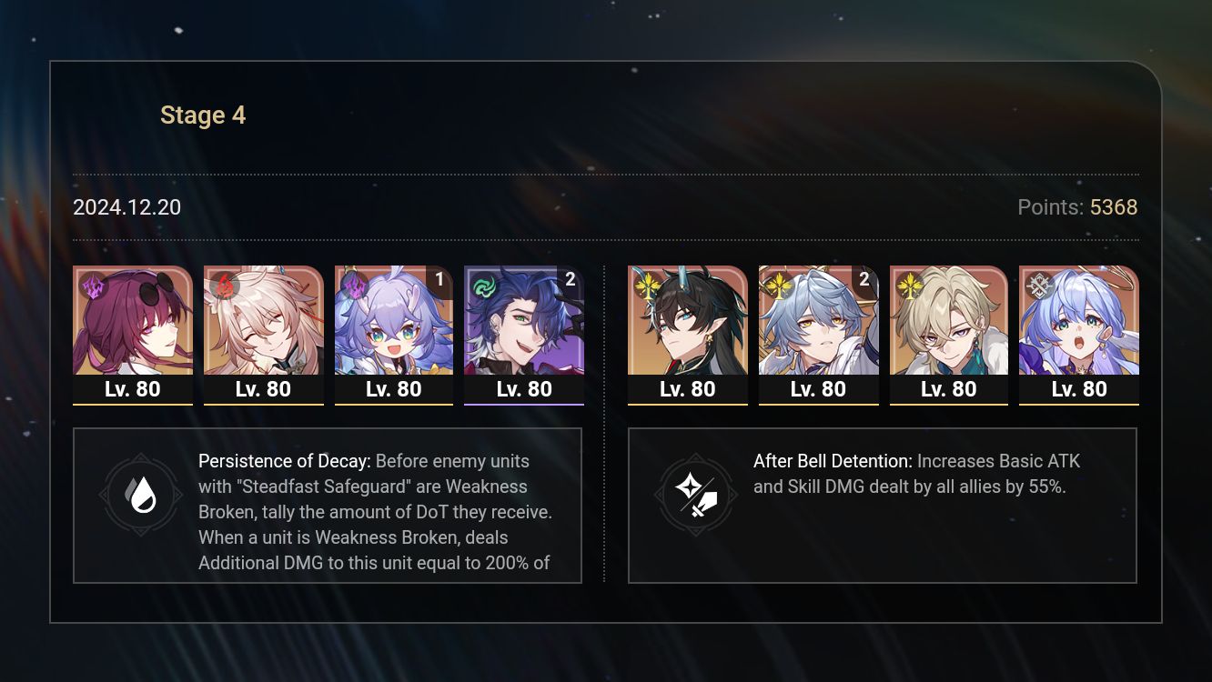 Barely made it on side 1 (ToT) Honkai: Star Rail | HoYoLAB