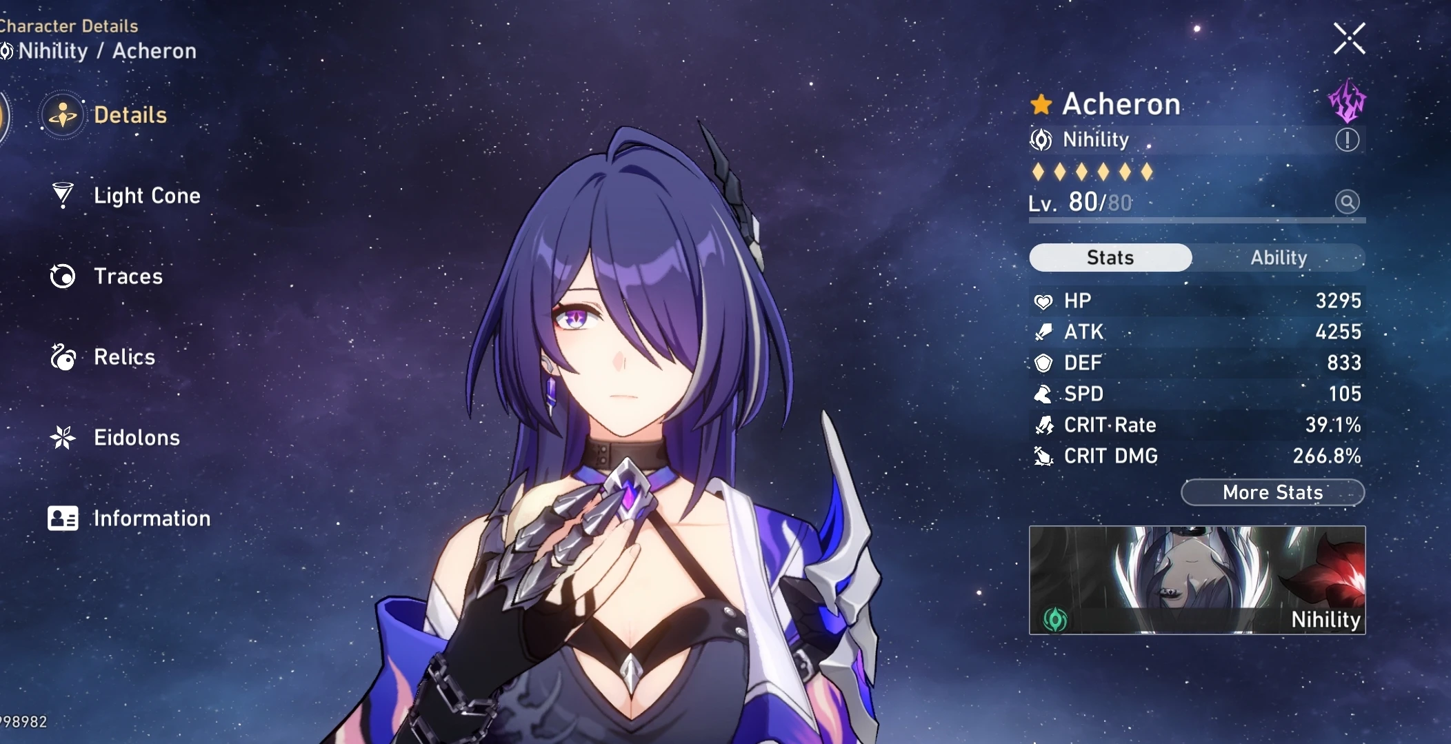 Acheron in battle again Honkai: Star Rail | HoYoLAB
